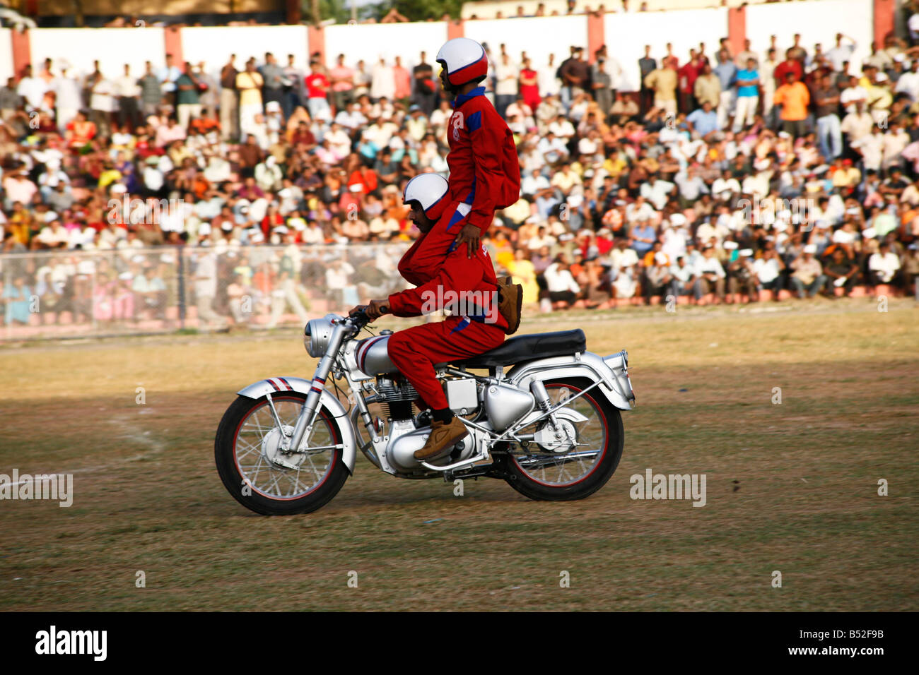 Motor Cycle Display Team of Indian Army Stock Photo - Alamy