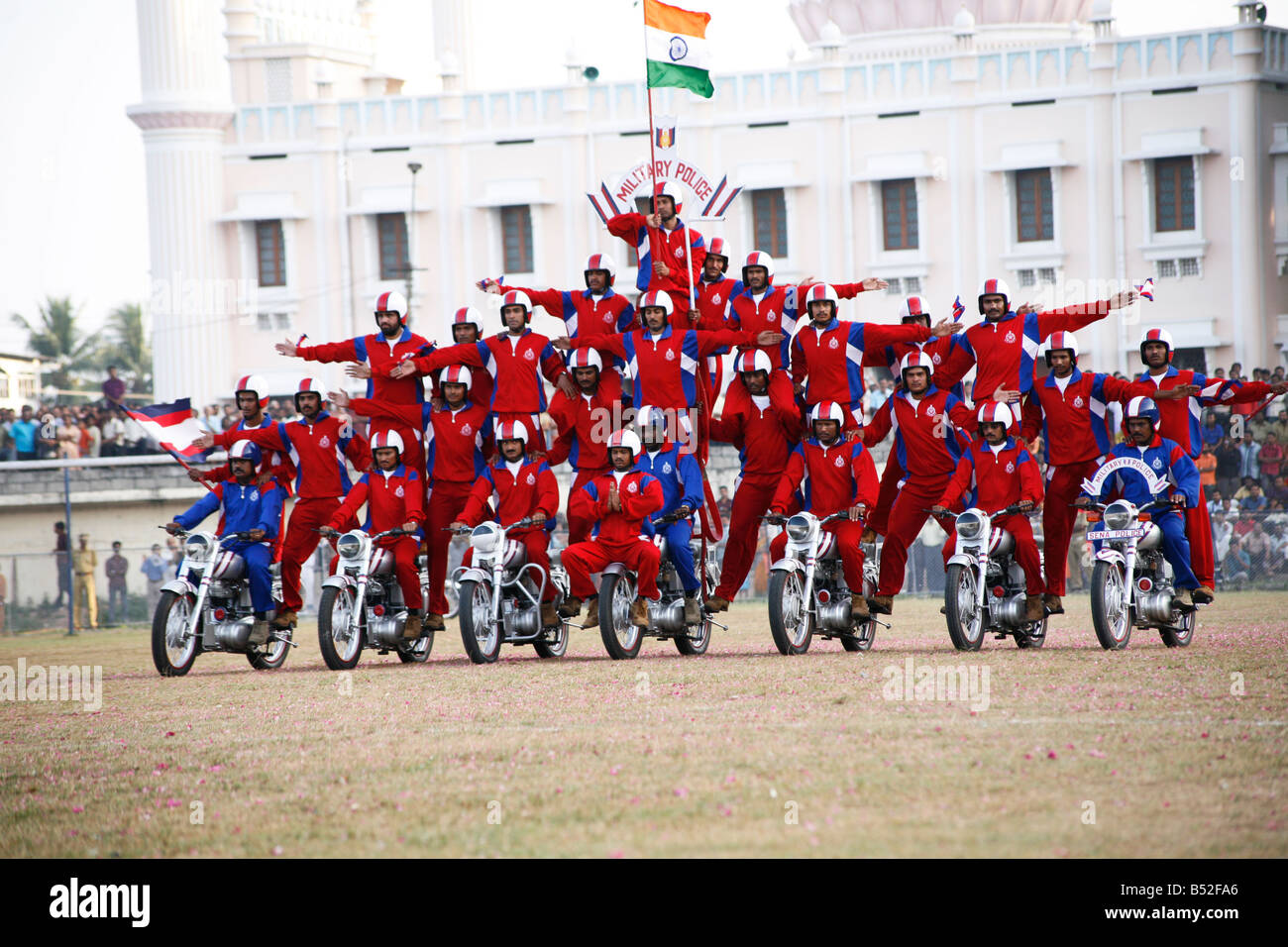 Motor Cycle Display Team of Indian Army Stock Photo - Alamy
