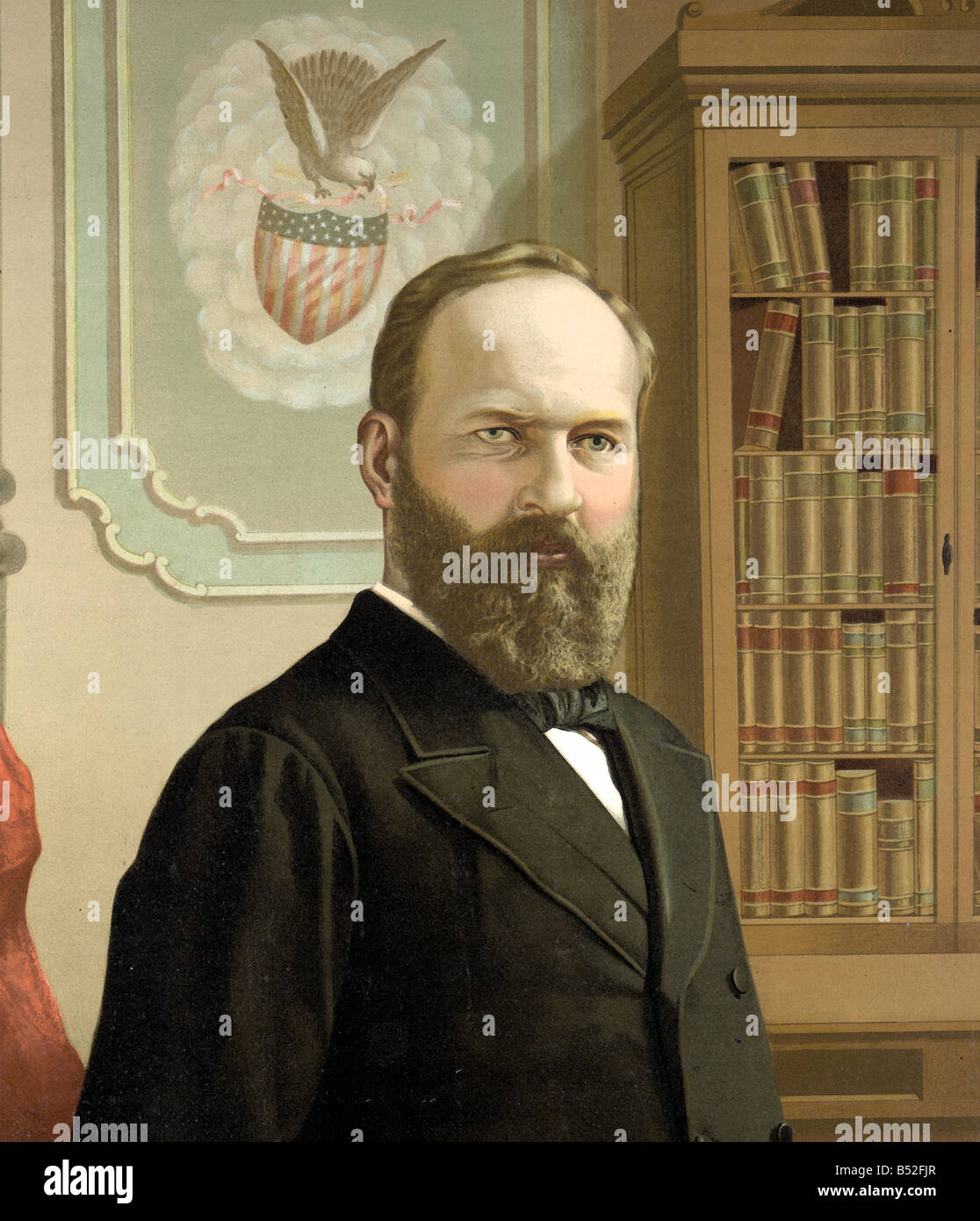 Portrait james garfield hi-res stock photography and images - Alamy