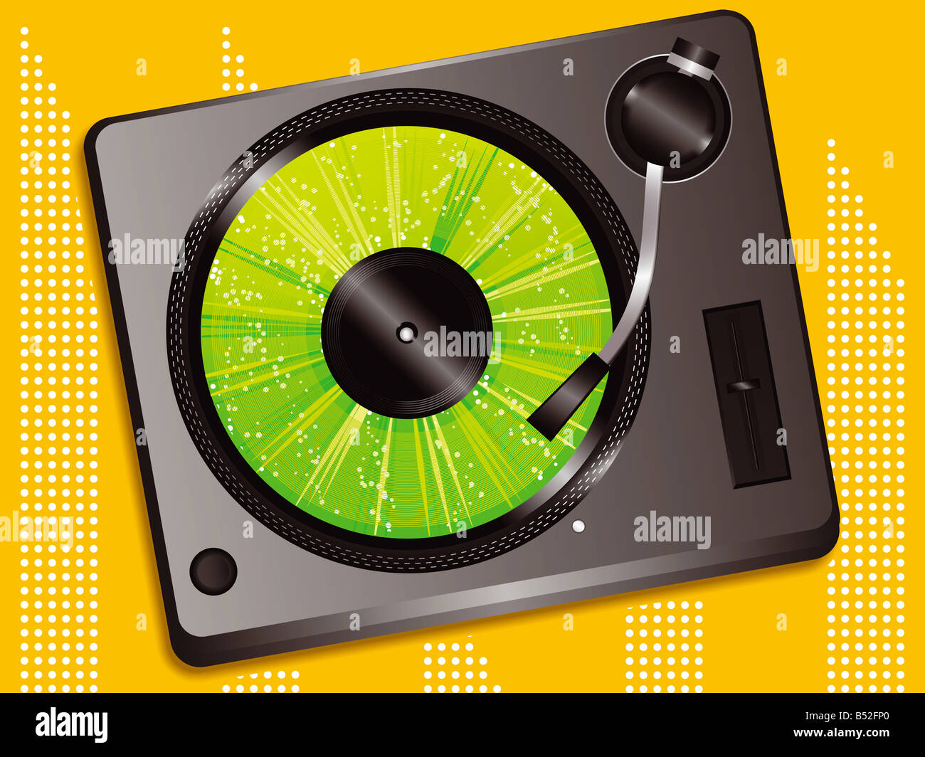 3D record deck Stock Photo - Alamy