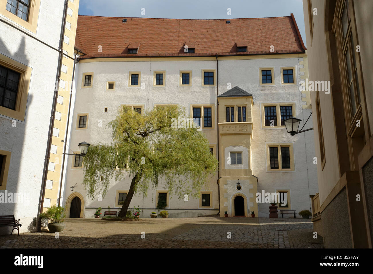 Courtyard and Tower at Colditz Castle, Germany Stock Photo - Alamy