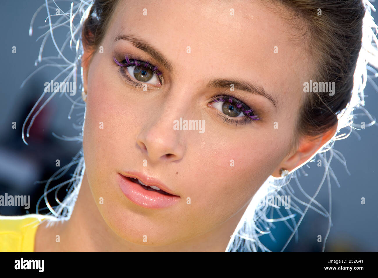 woman looking at camera Stock Photo - Alamy