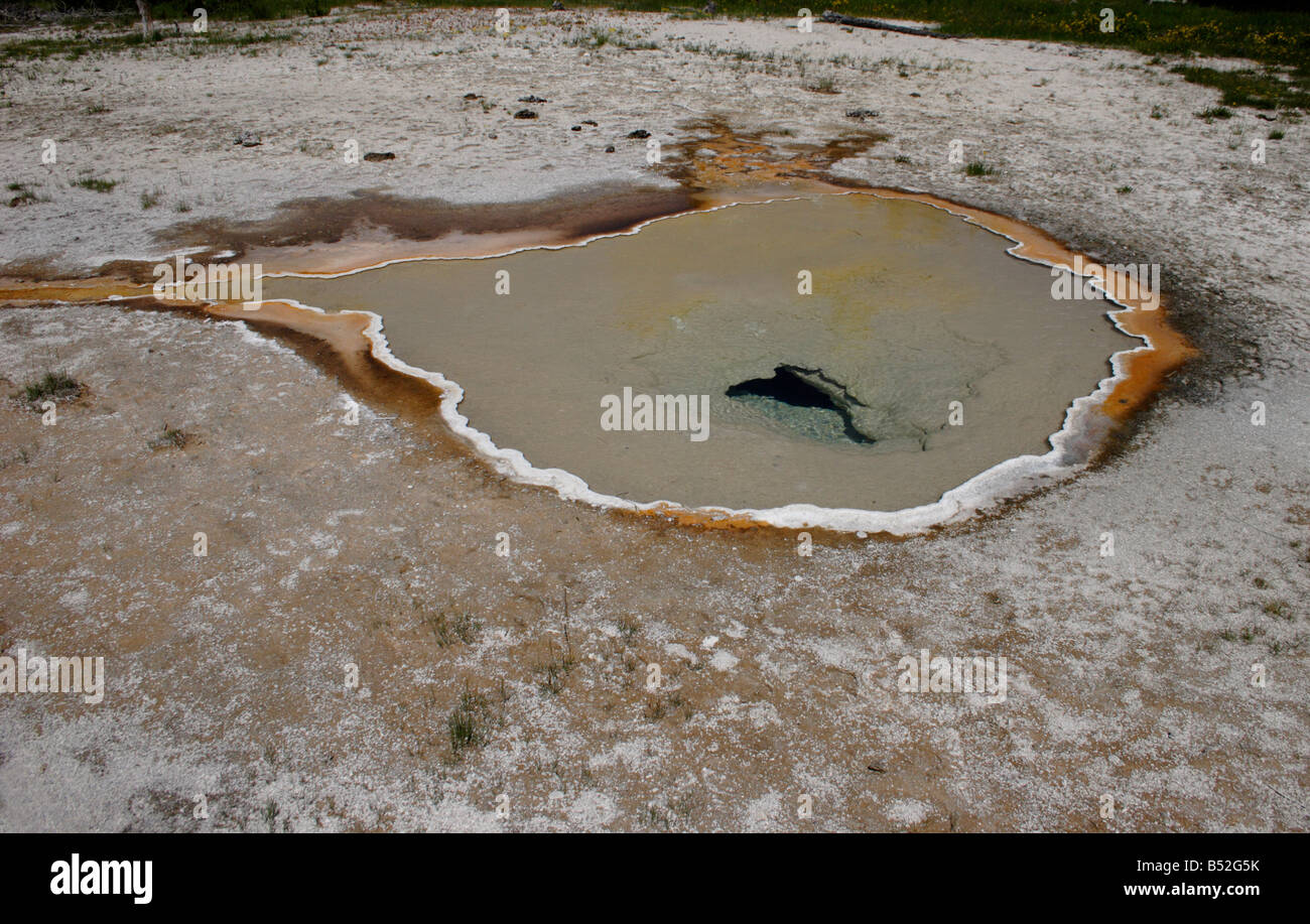 Geothermal formations & colours created by microbial activity and ...