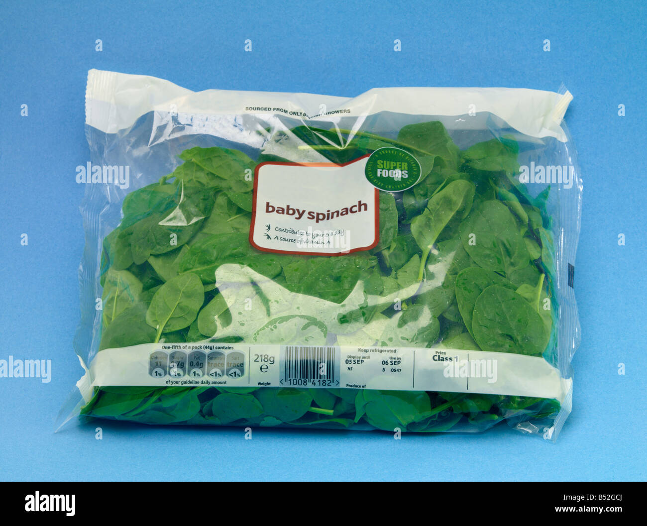 Bag of Spinach Stock Photo - Alamy