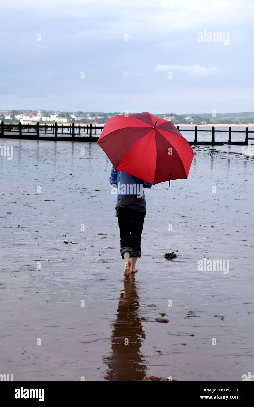 Umbrella on the beach Stock Photo - Alamy