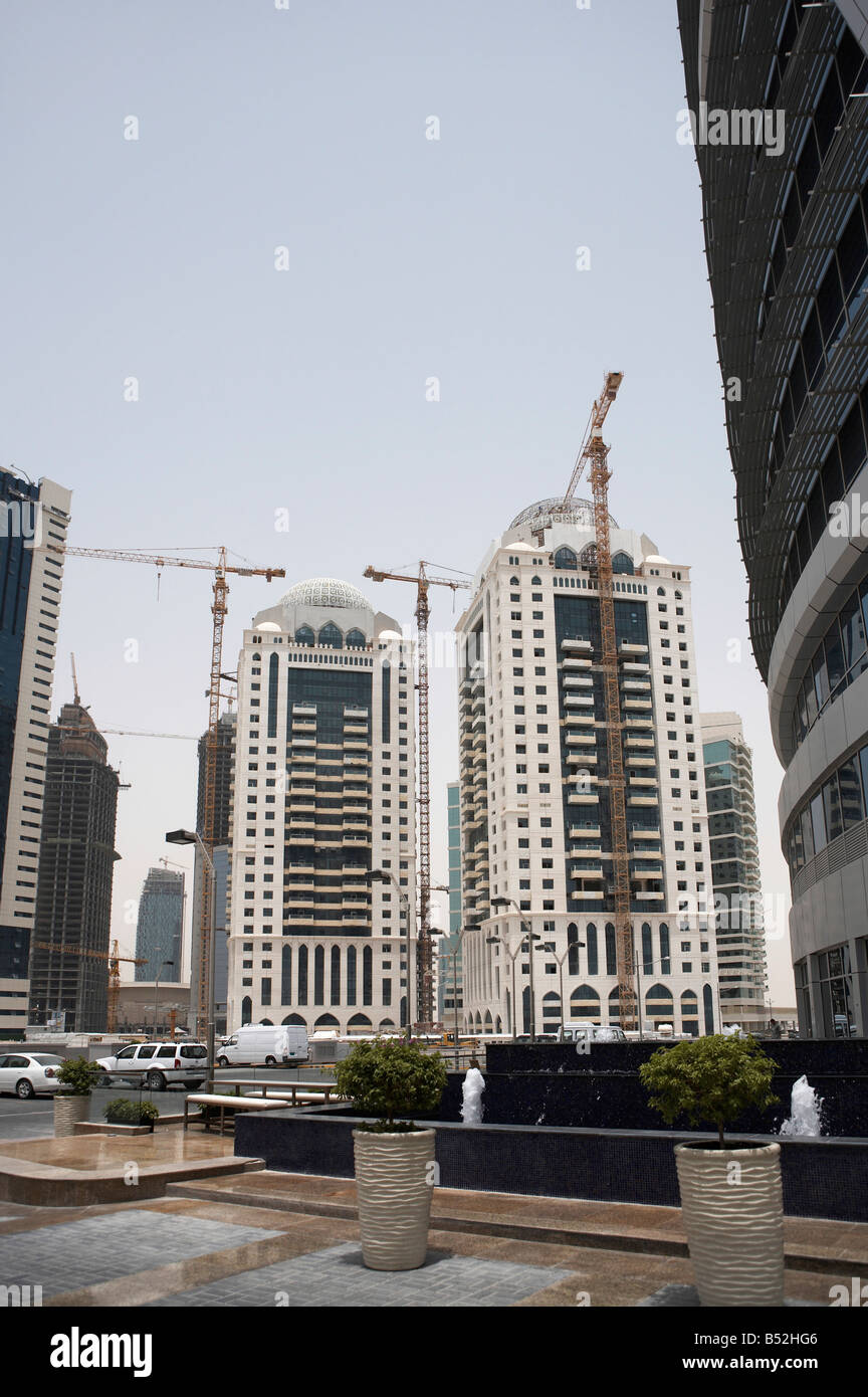 Doha new buildings being constructed Stock Photo - Alamy