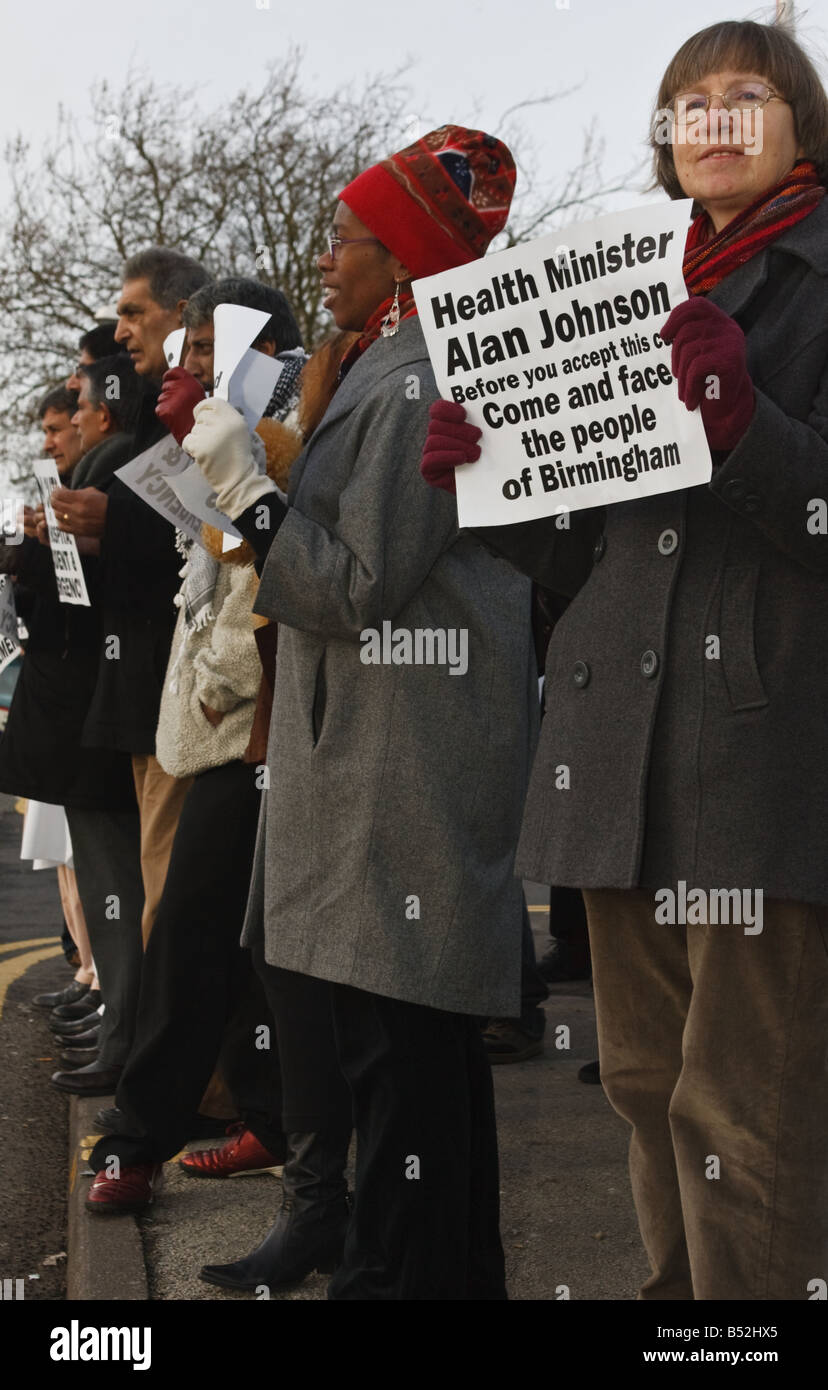 Hospital closure protest demonstration Stock Photo - Alamy