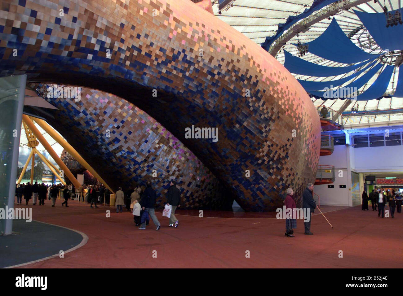 Scenes outside the Body Zone at the Millennium Dome Jan 2000 Stock ...