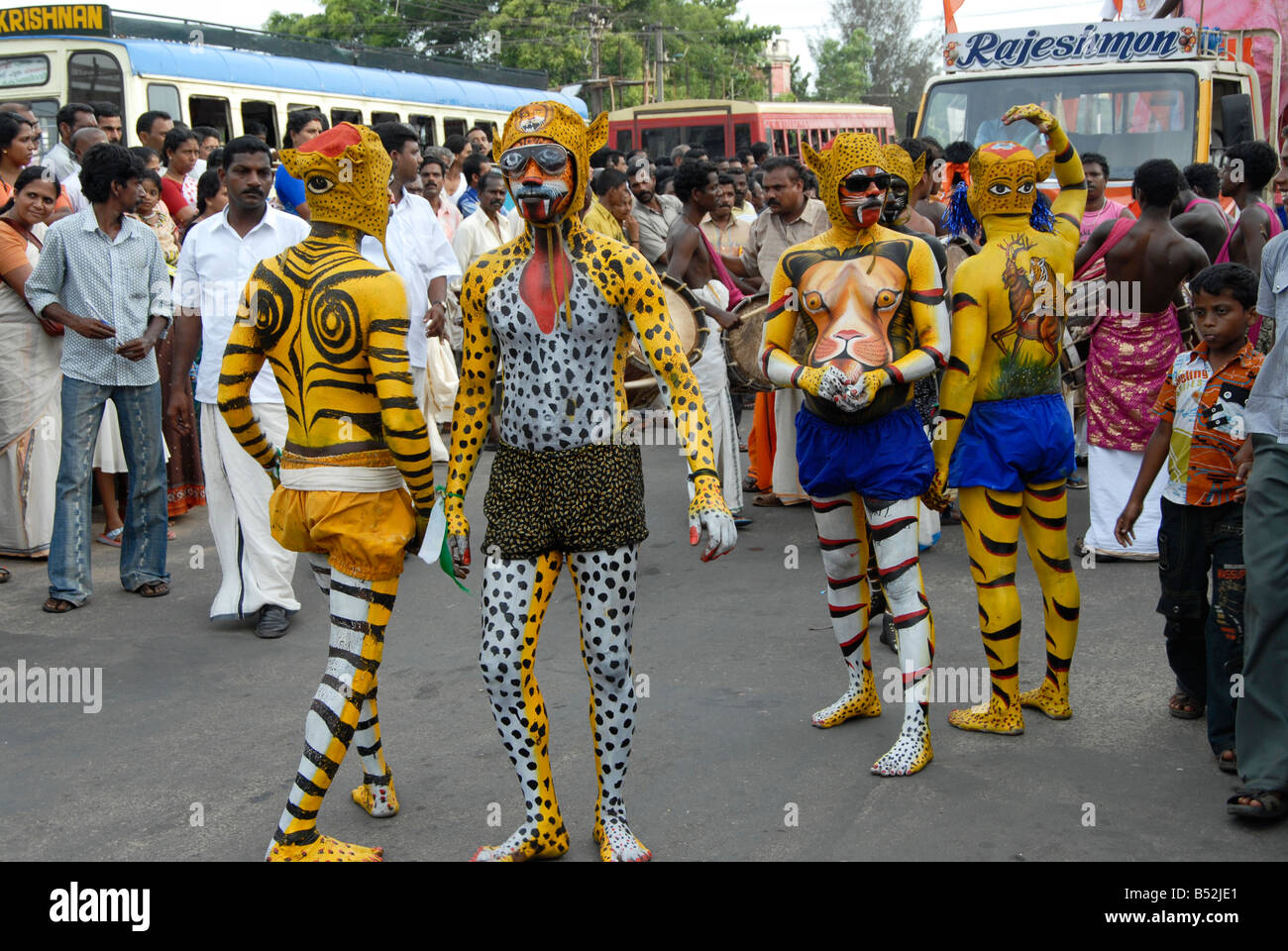 Puli Kali ( Tiger Dance) of Kerala,India Stock Photo - Alamy