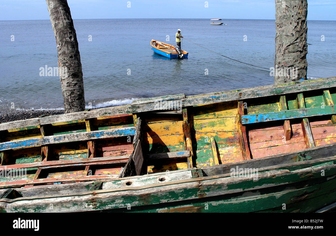 Soufriere Bay on the Island of Dominica Stock Photo - Alamy