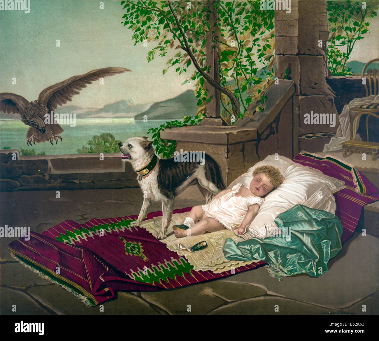 Baby sleeping outside retro hi-res stock photography and images - Alamy