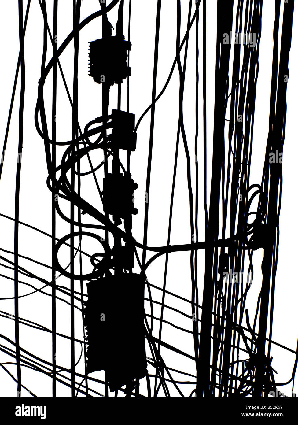 Abstract electric cables hi-res stock photography and images - Alamy