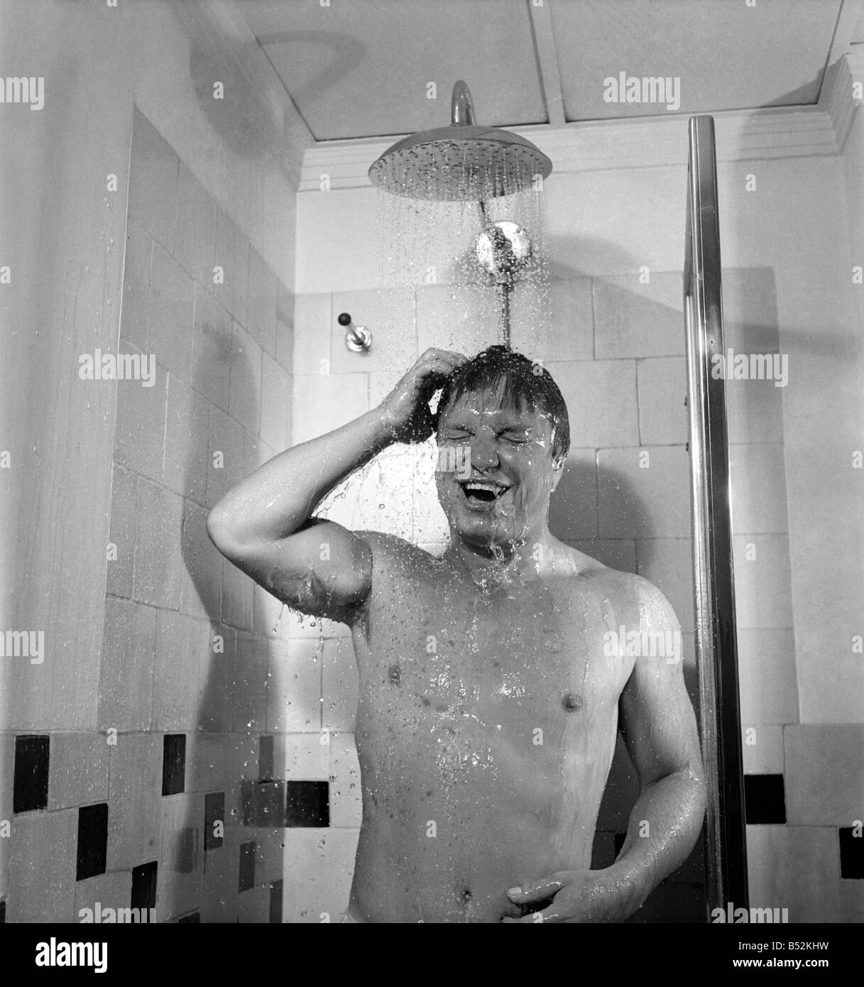 American Singer Guy Mitchell in his hotel room at the Savoy following ...