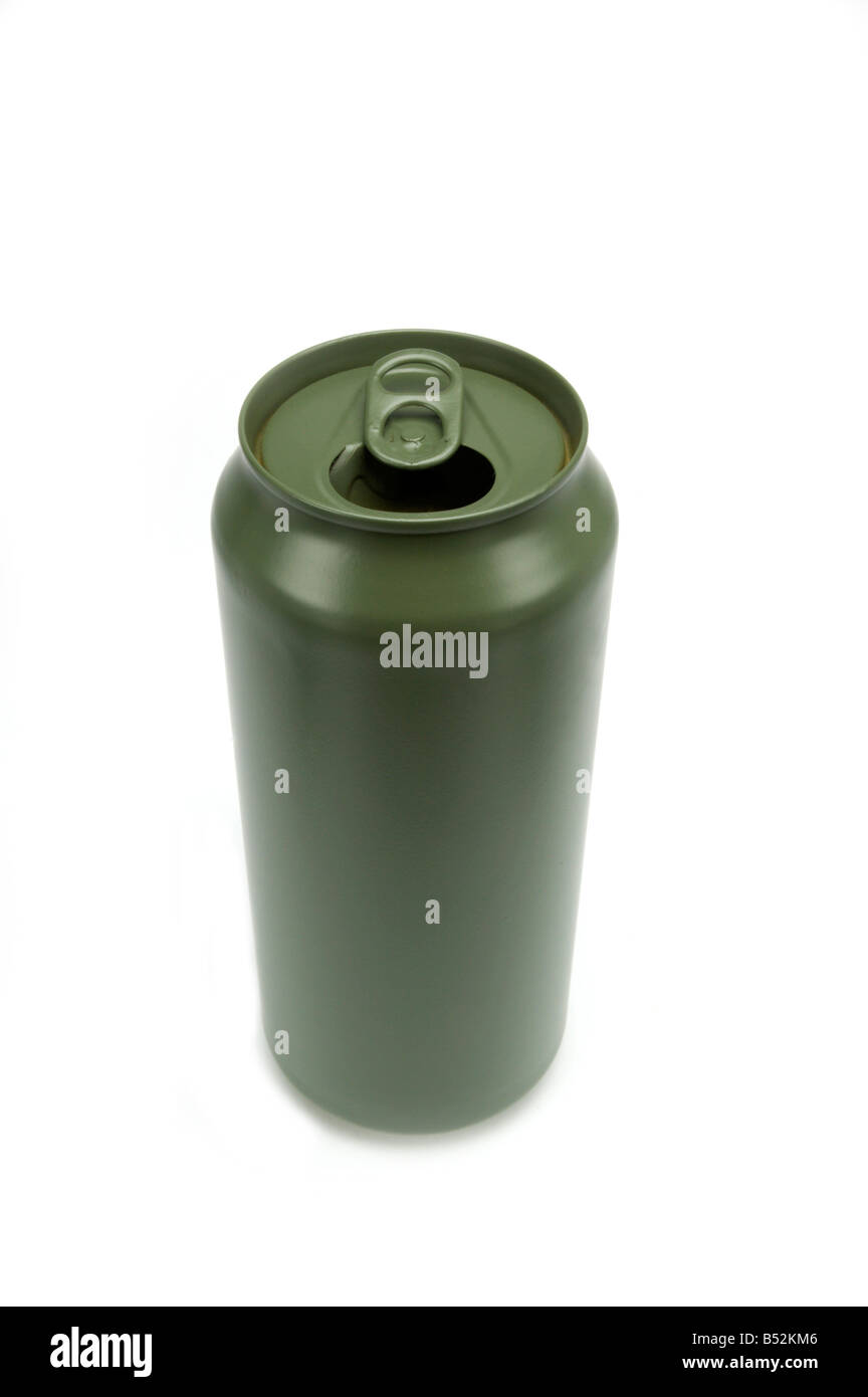Green aluminum can Stock Photo - Alamy