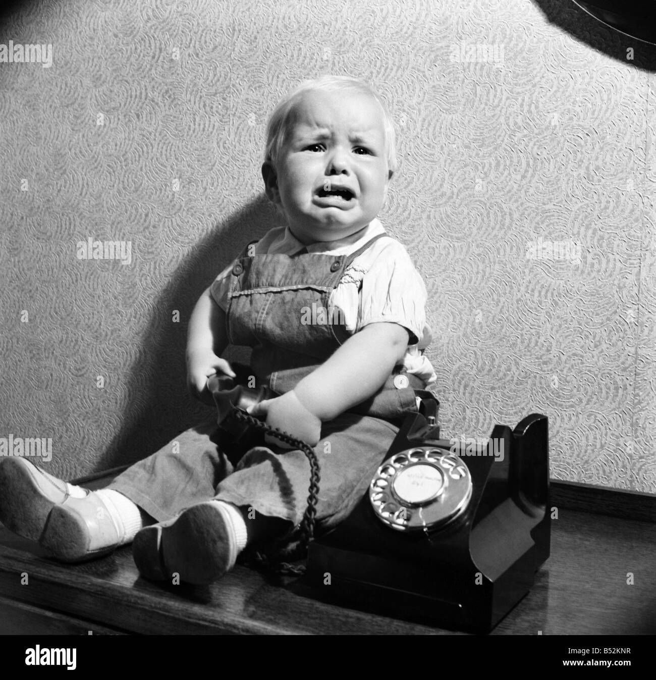 1950s telephone hi-res stock photography and images - Alamy