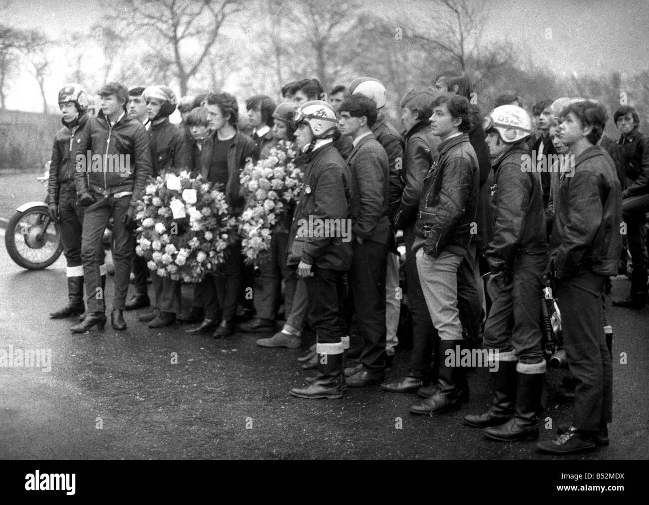 Ton Up Boys Funeral: The mourning dress was black leather. Motorcycles ...