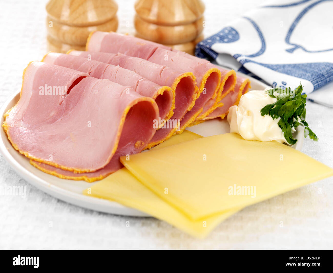 Ham and Cheese Stock Photo - Alamy