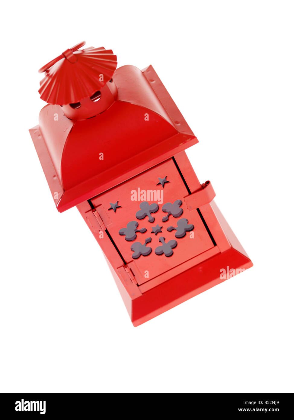 Christmas decoration red lantern Cut Out Stock Images & Pictures - Alamy