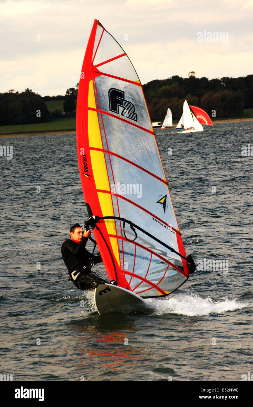 A windsurfer in a dramatic position Stock Photo - Alamy