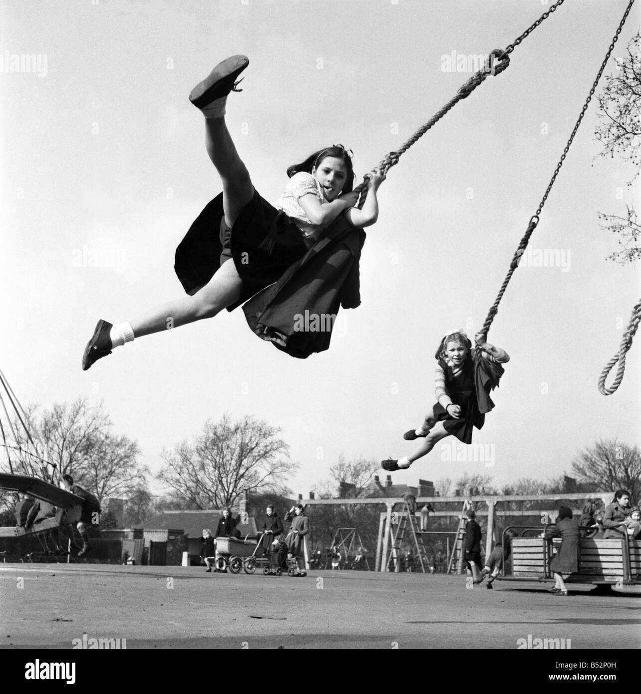 Playing Children 1950s Stock Photos & Playing Children 1950s Stock ...