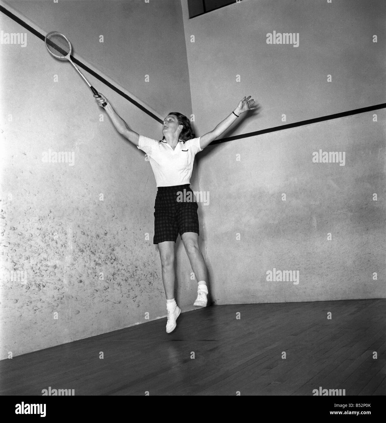 Marion Short, American Squash Player. D993-001 Stock Photo - Alamy