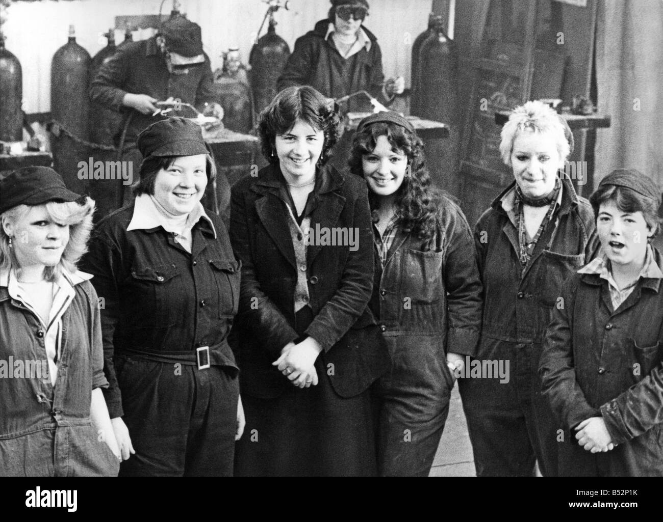 Overalls are the latest fashion for left to right Michelle Leach Joanne ...