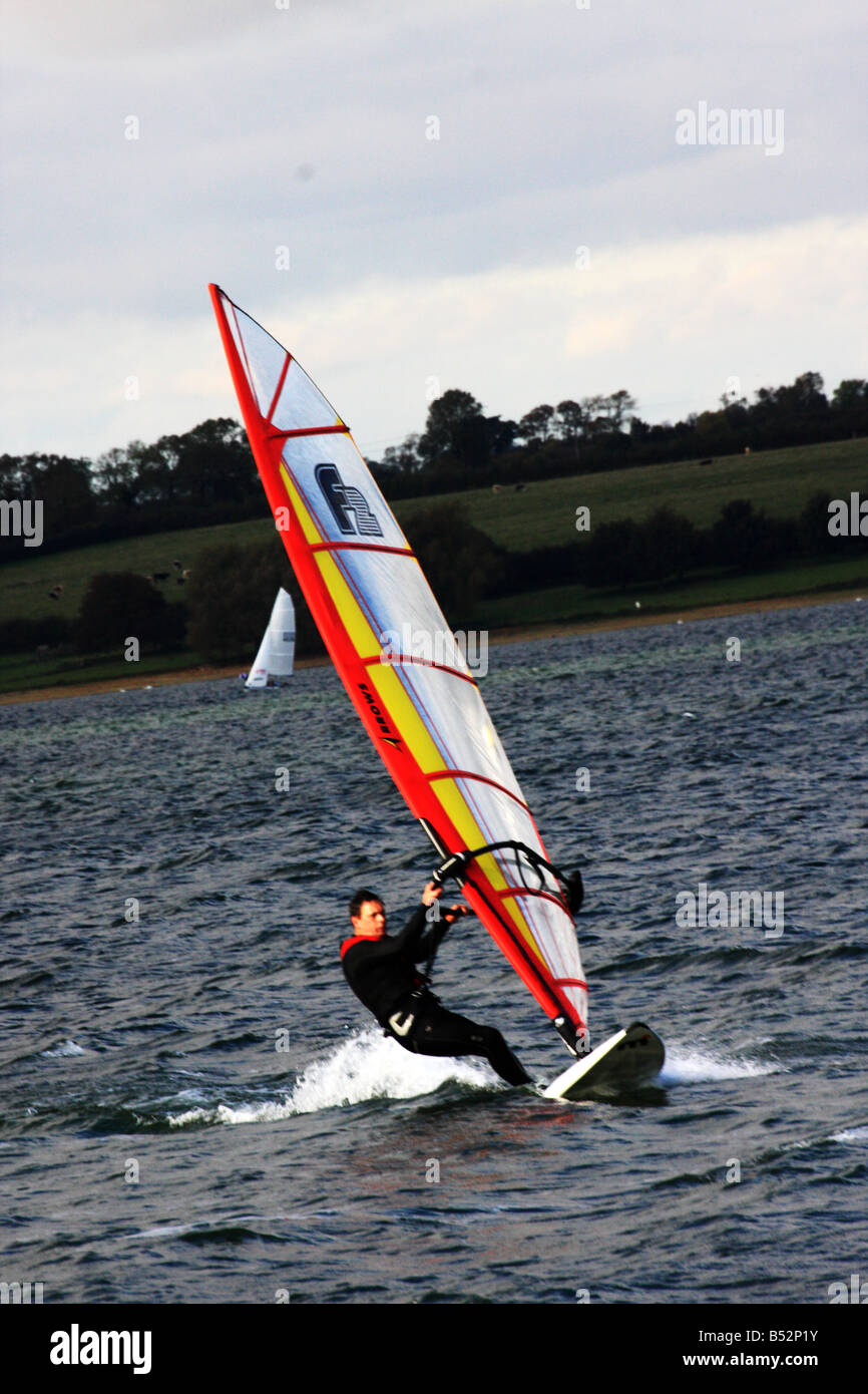 A windsurfer in a dramatic position Stock Photo - Alamy