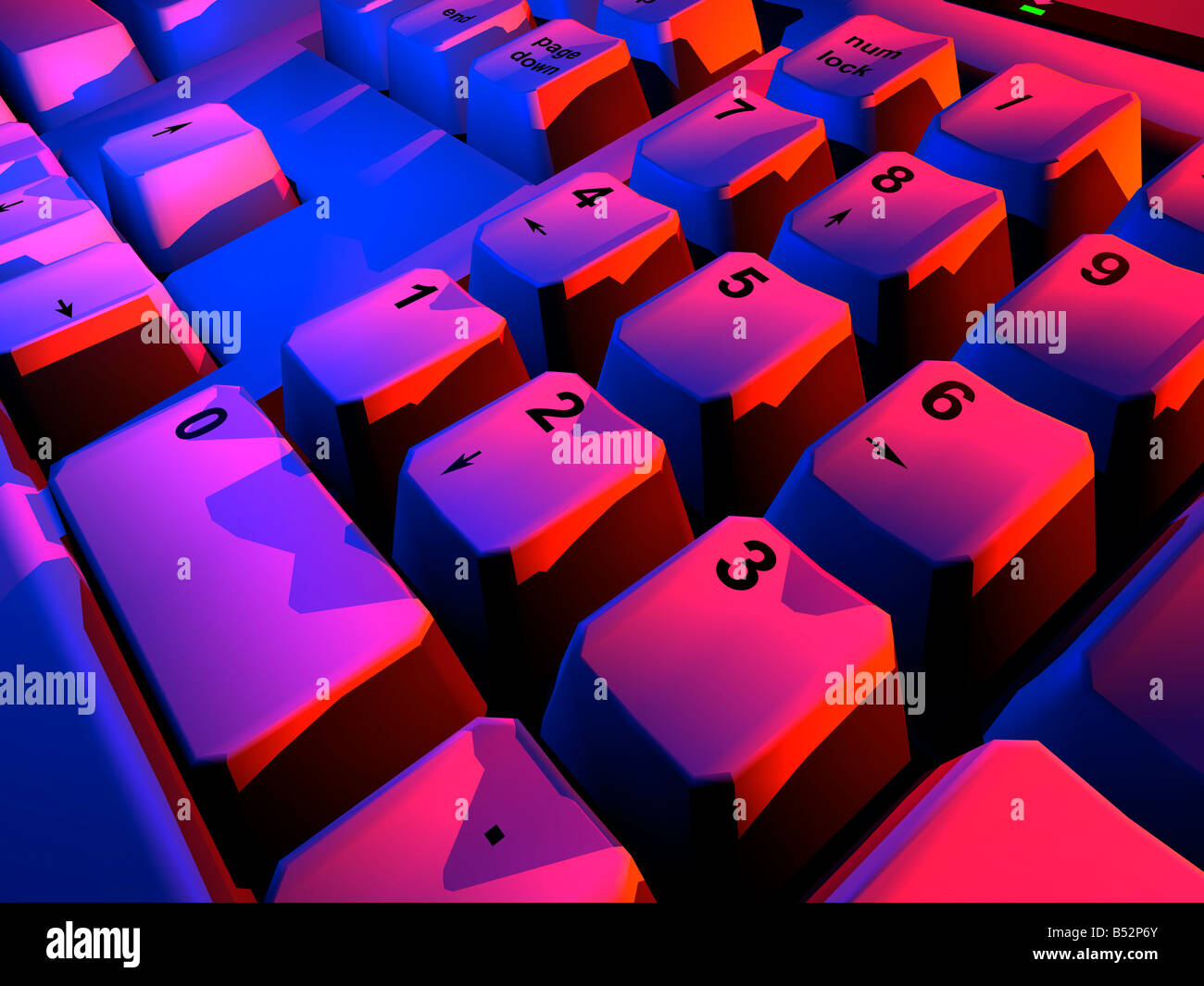 Detail of keys on keyboard Stock Photo - Alamy