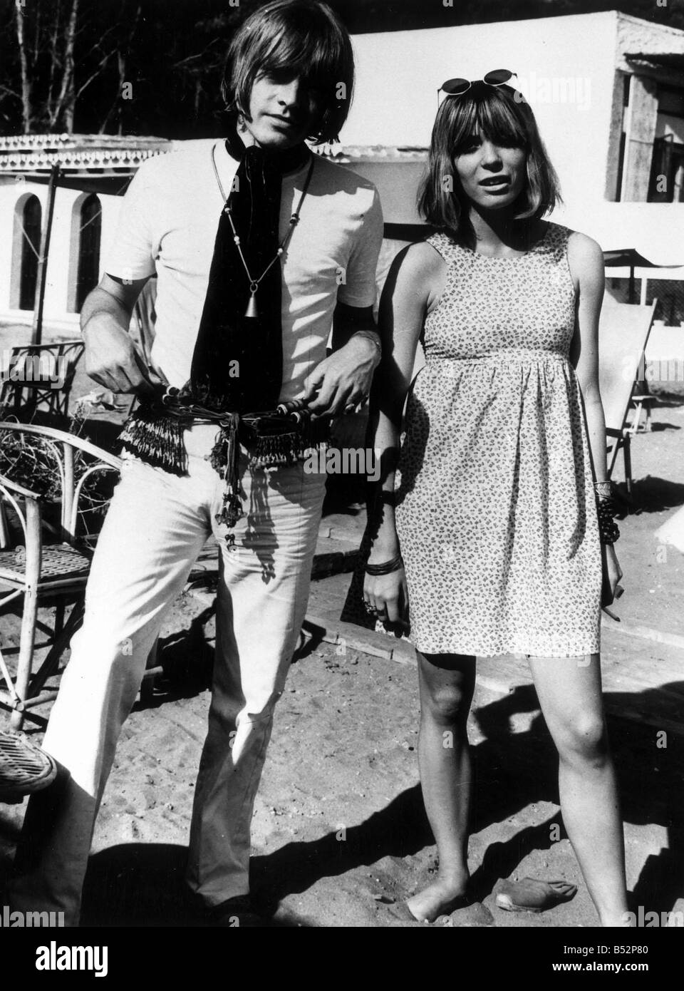 Brian Jones in Marbella with Suki Potter July 1967 Stock Photo - Alamy