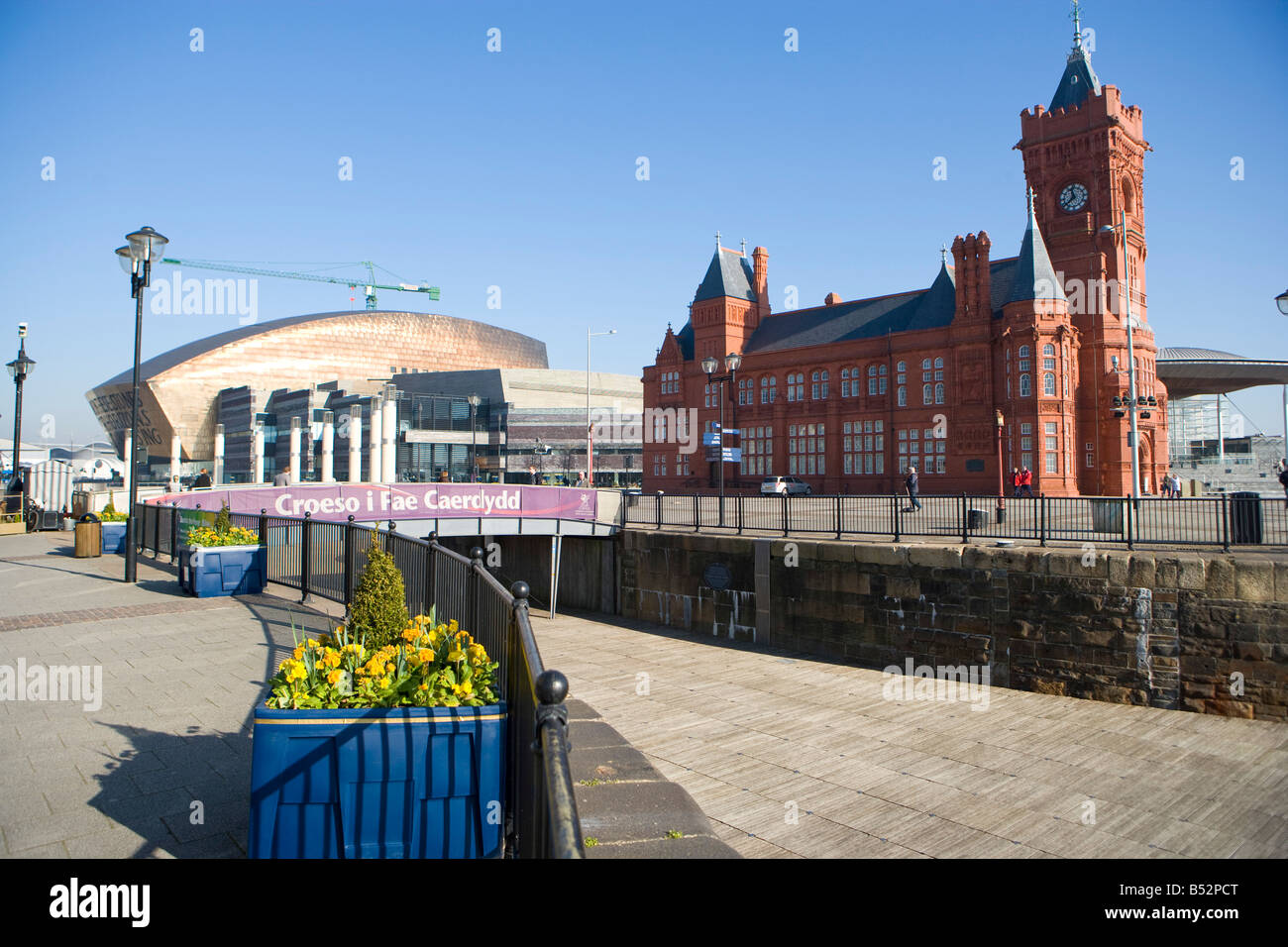 Waterfront buildings at Cardiff Bay, Wales Stock Photo - Alamy