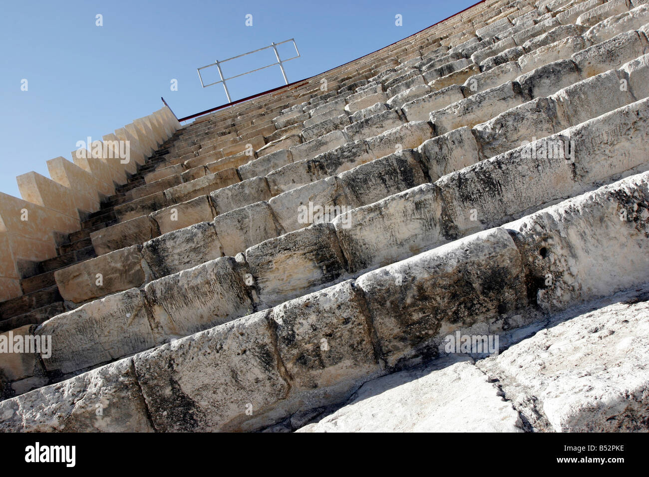 Steps of the Ampitheatre at Kourion in Southern Cyprus overlooking the ...
