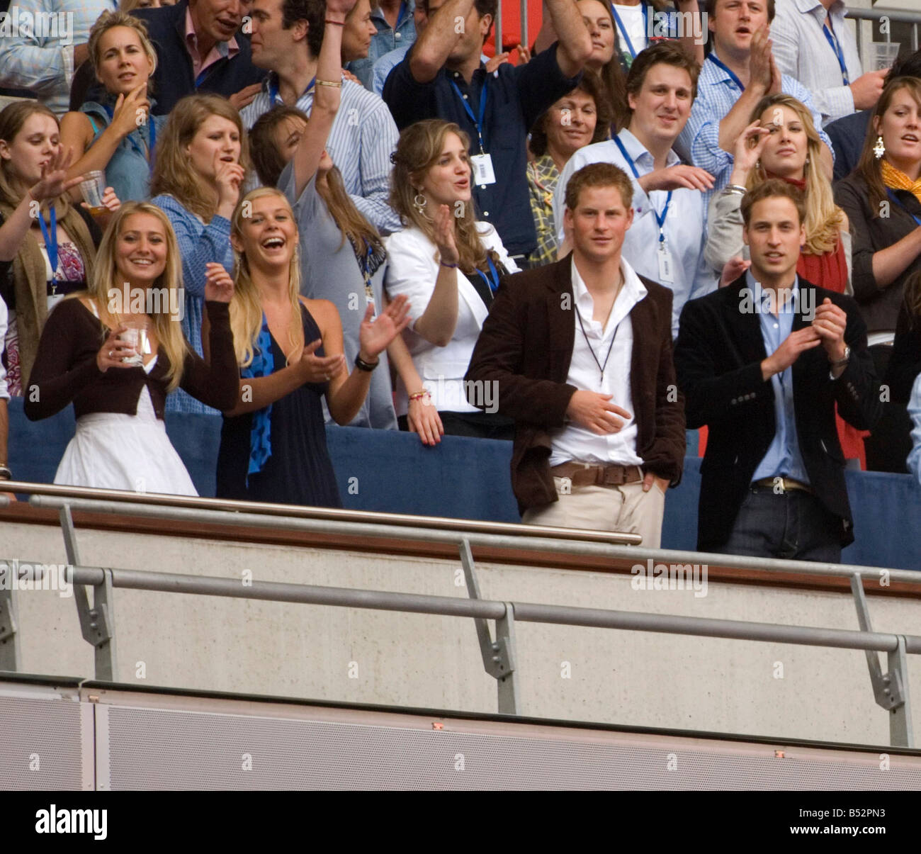The Princess Diana Memorial concert at wembley stadium today. harry ...