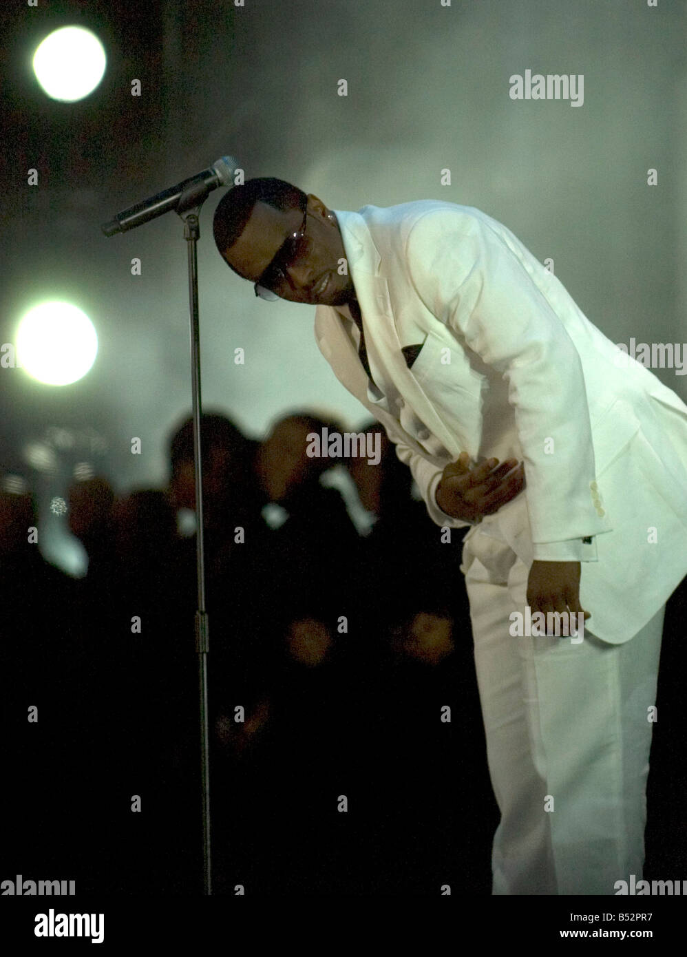 The Princess Diana Memorial concert at wembley stadium today. p diddy ...