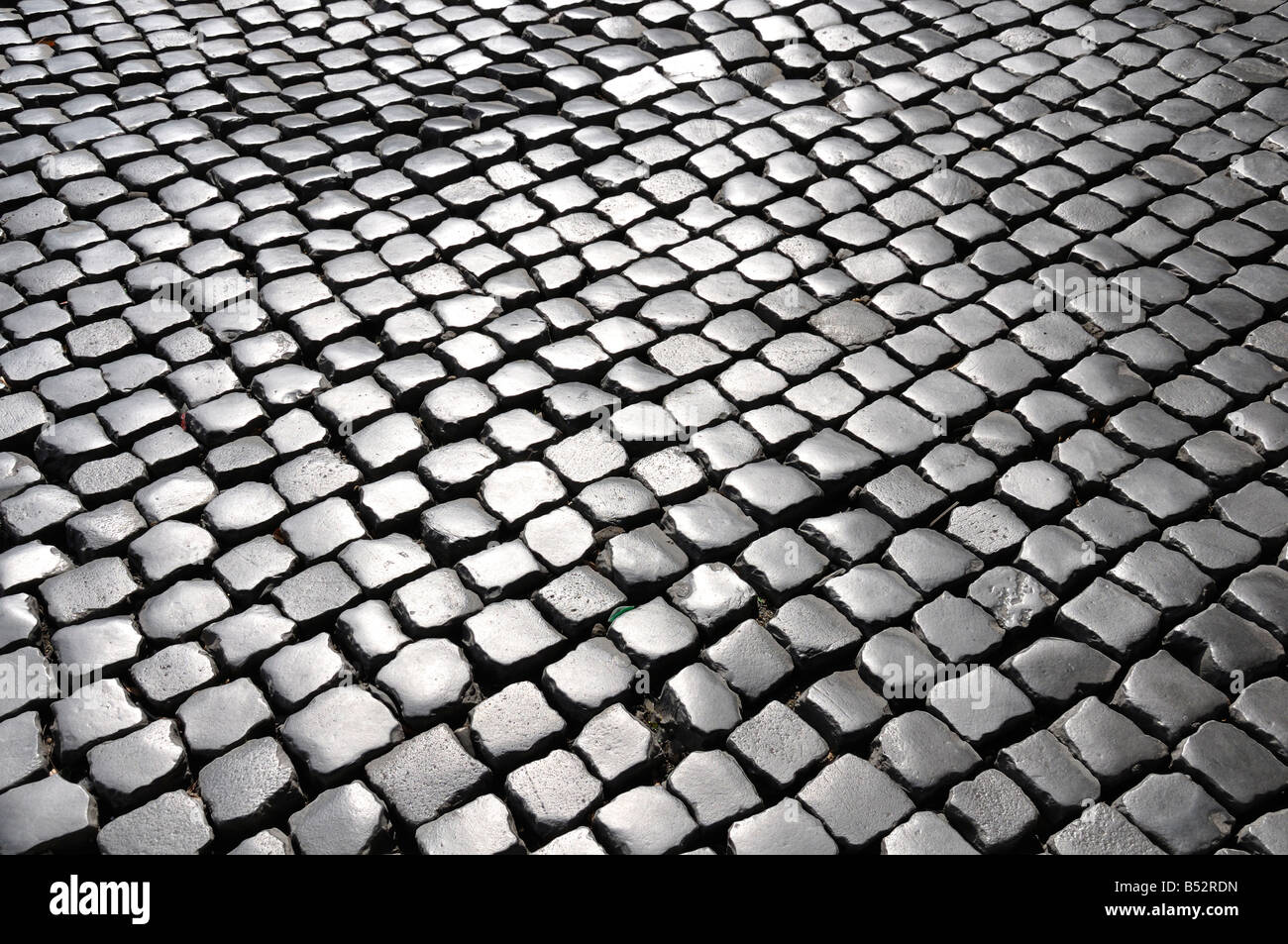 A cobblestone street in Trastevere in Rome Stock Photo - Alamy