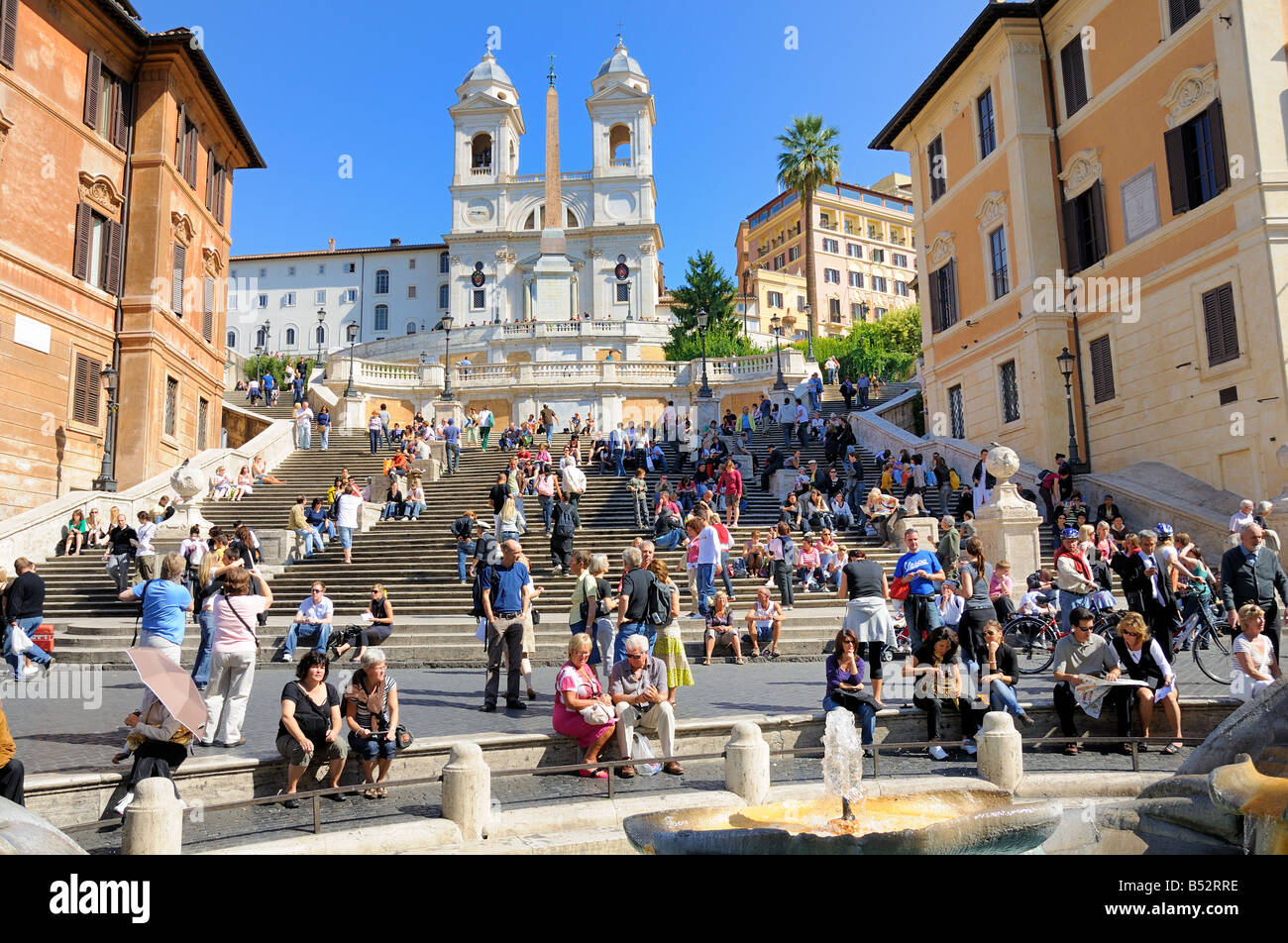 Rome spanish steps hi-res stock photography and images - Alamy