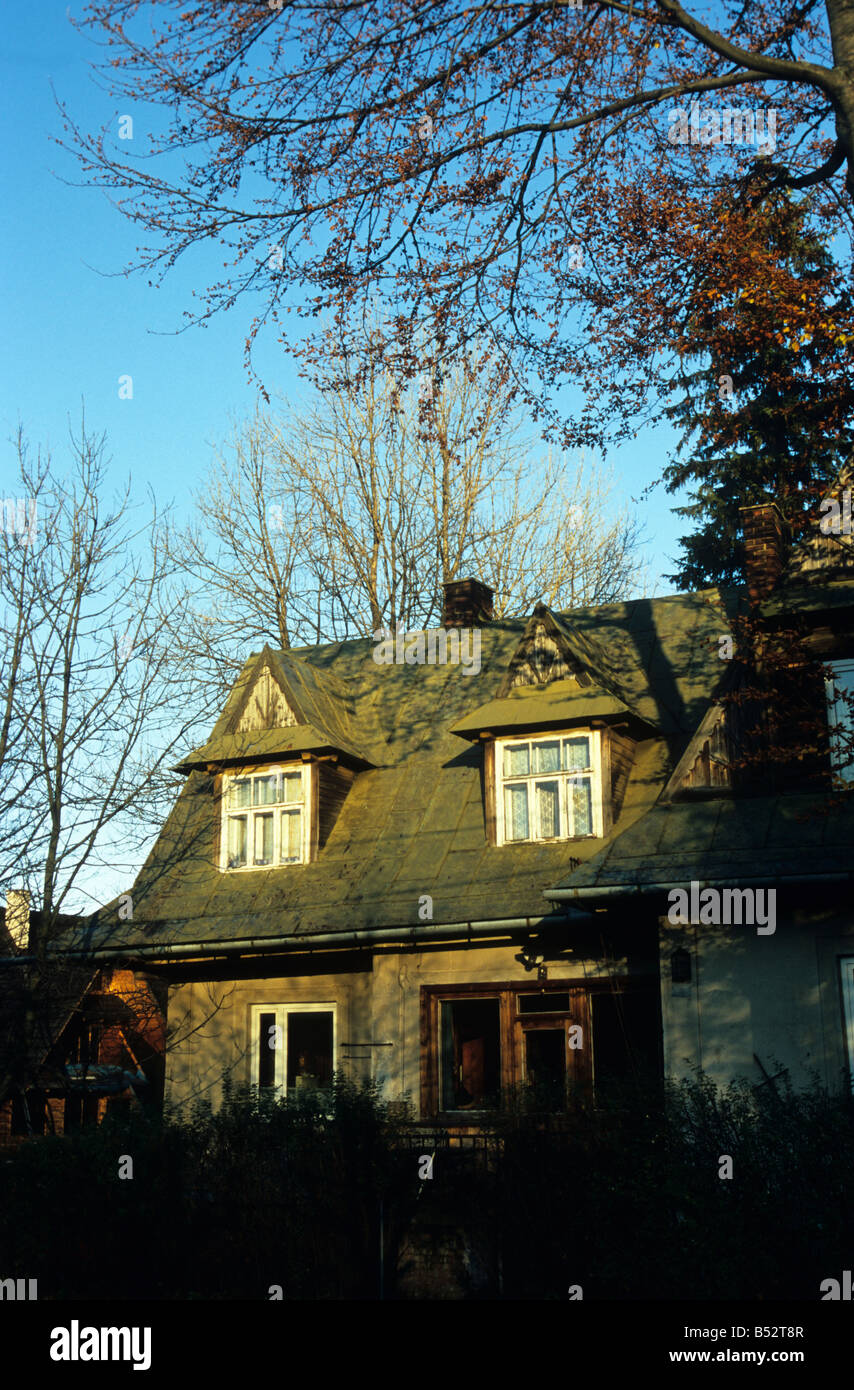 Traditional wooden house, Zakopane, Poland Stock Photo - Alamy