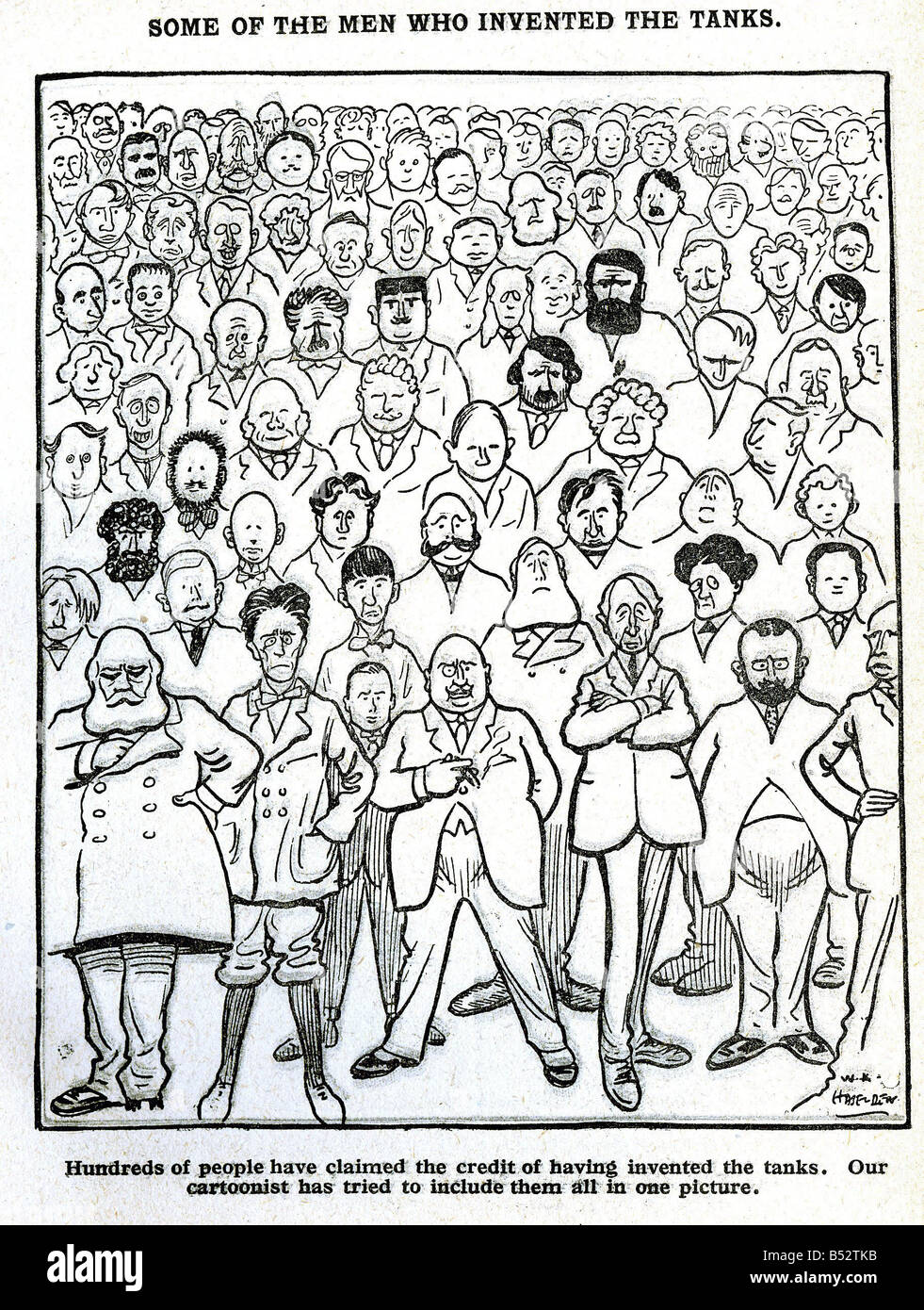 Some of the men who invented the tanks.;Hundreds of people have claimed ...