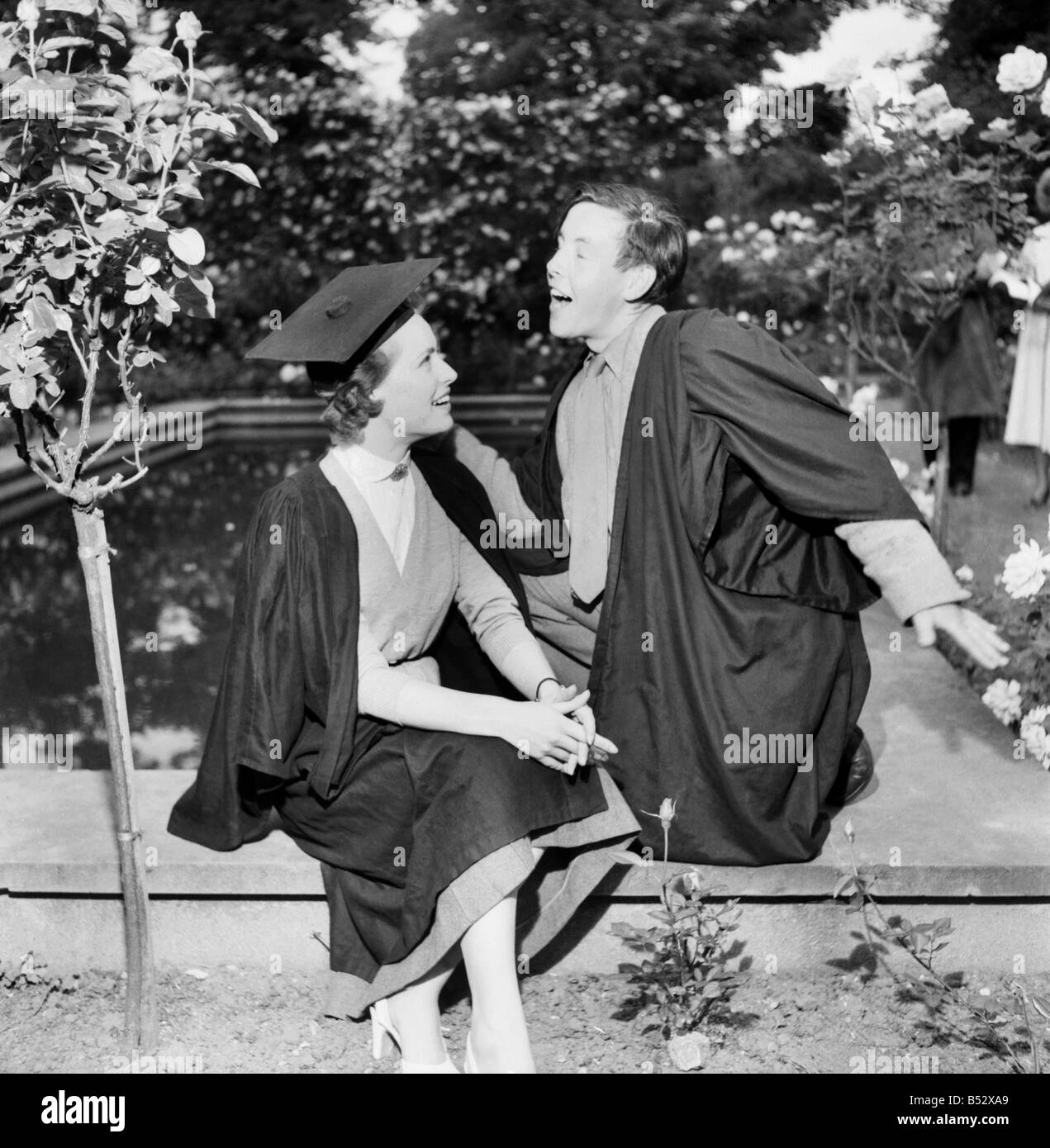 1950s graduation hi-res stock photography and images - Alamy