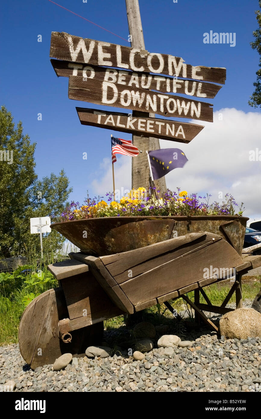 Talkeetna sign hi-res stock photography and images - Alamy