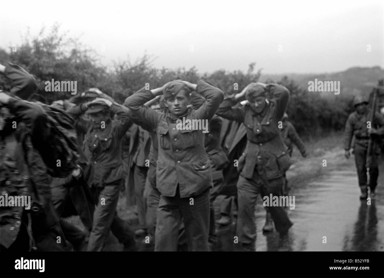 German Troops captured by elements of the US Army at Cherbourg ...