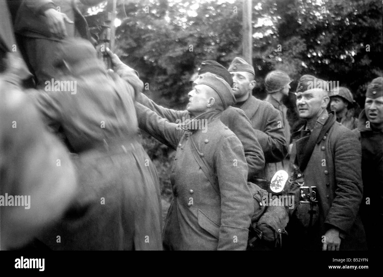 German Troops captured by elements of the US Army at Cherbourg ...