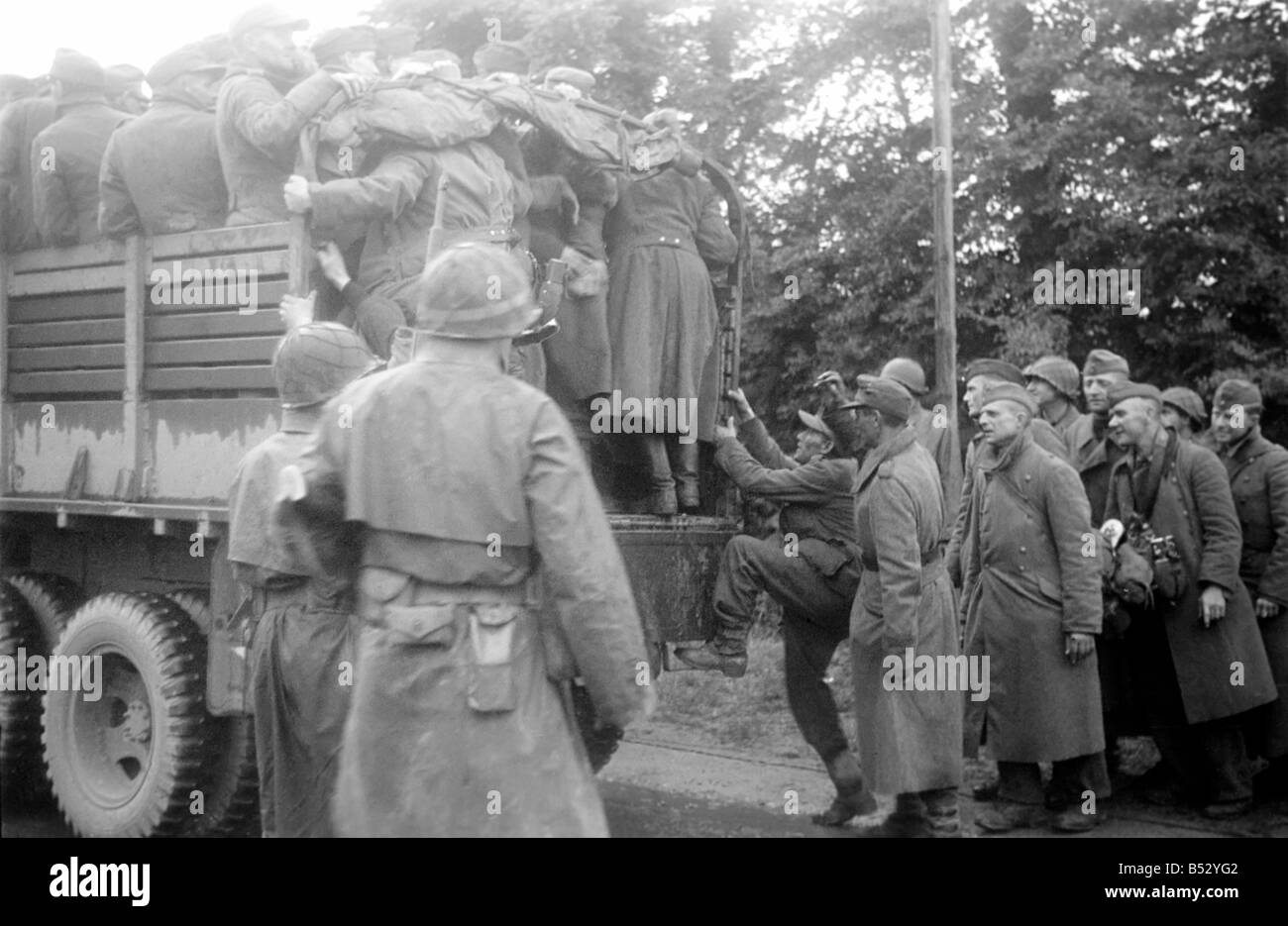 German Troops captured by elements of the US Army at Cherbourg ...