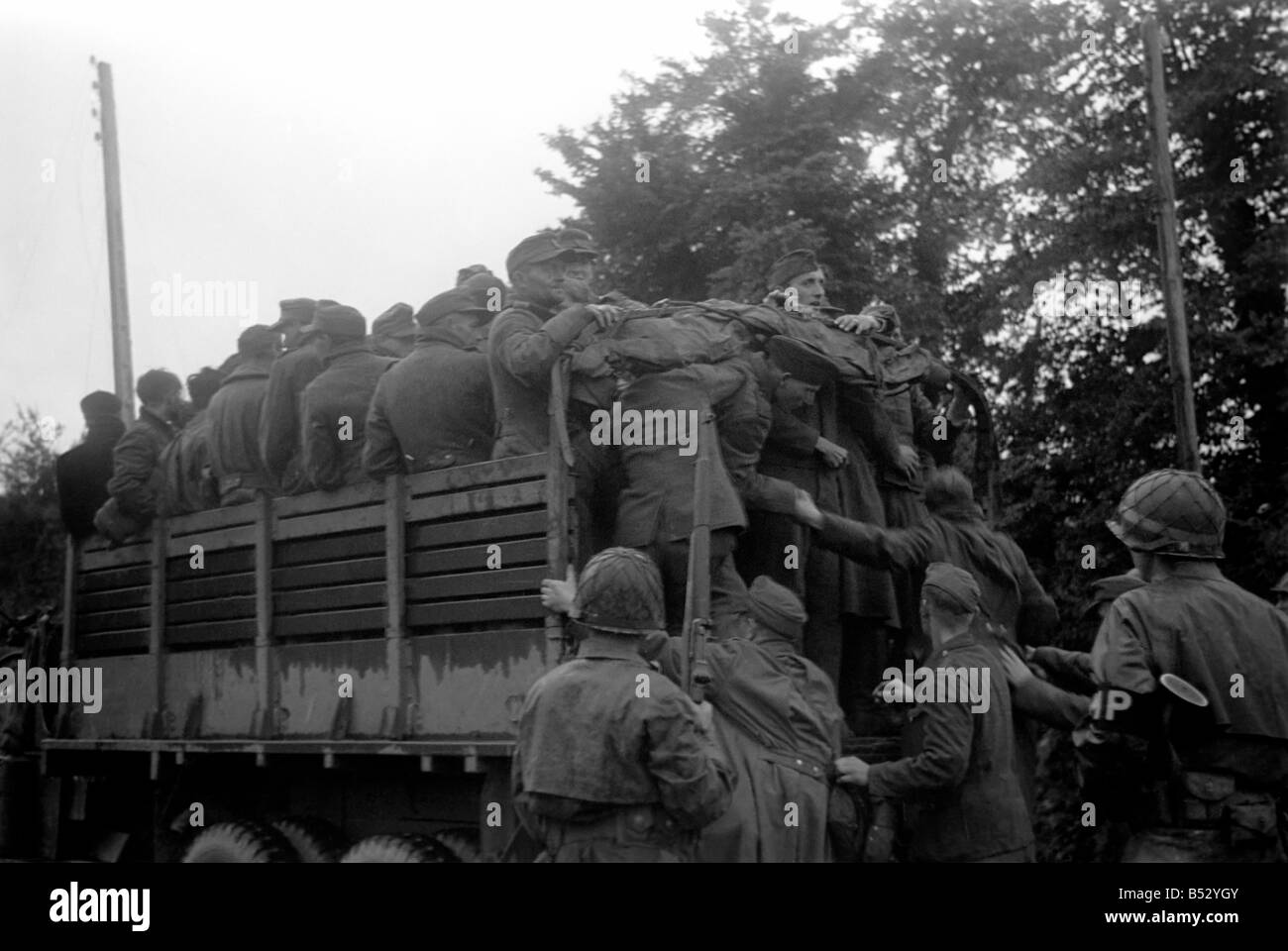 German Troops captured by elements of the US Army at Cherbourg ...