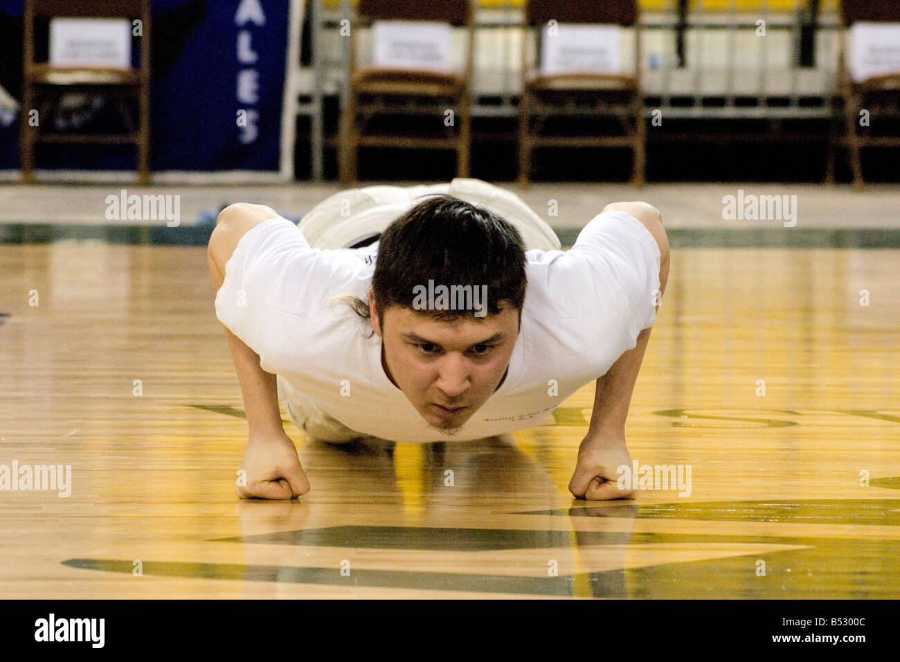 Boy doing Seal Hop Jump 2006 Senior Native Youth Olympic Games Alaska ...
