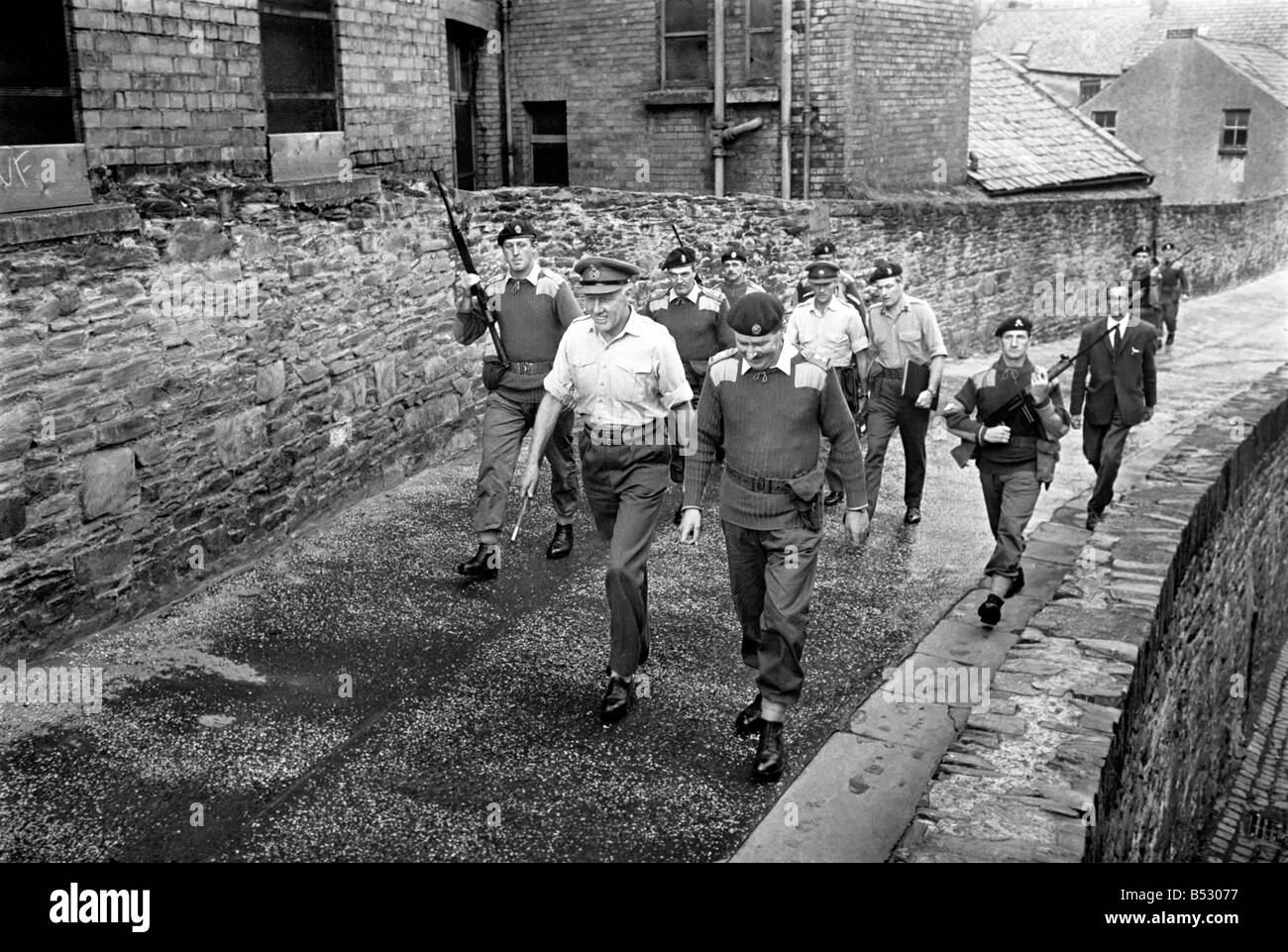 Northern Ireland Aug. 1969. Chief of staff General Sir Geoffrey Baker ...