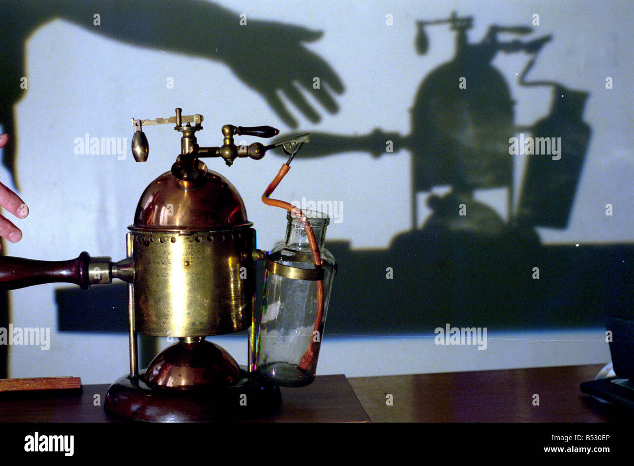 One exhibits on show at an exhibition of old medical equipment Stock ...