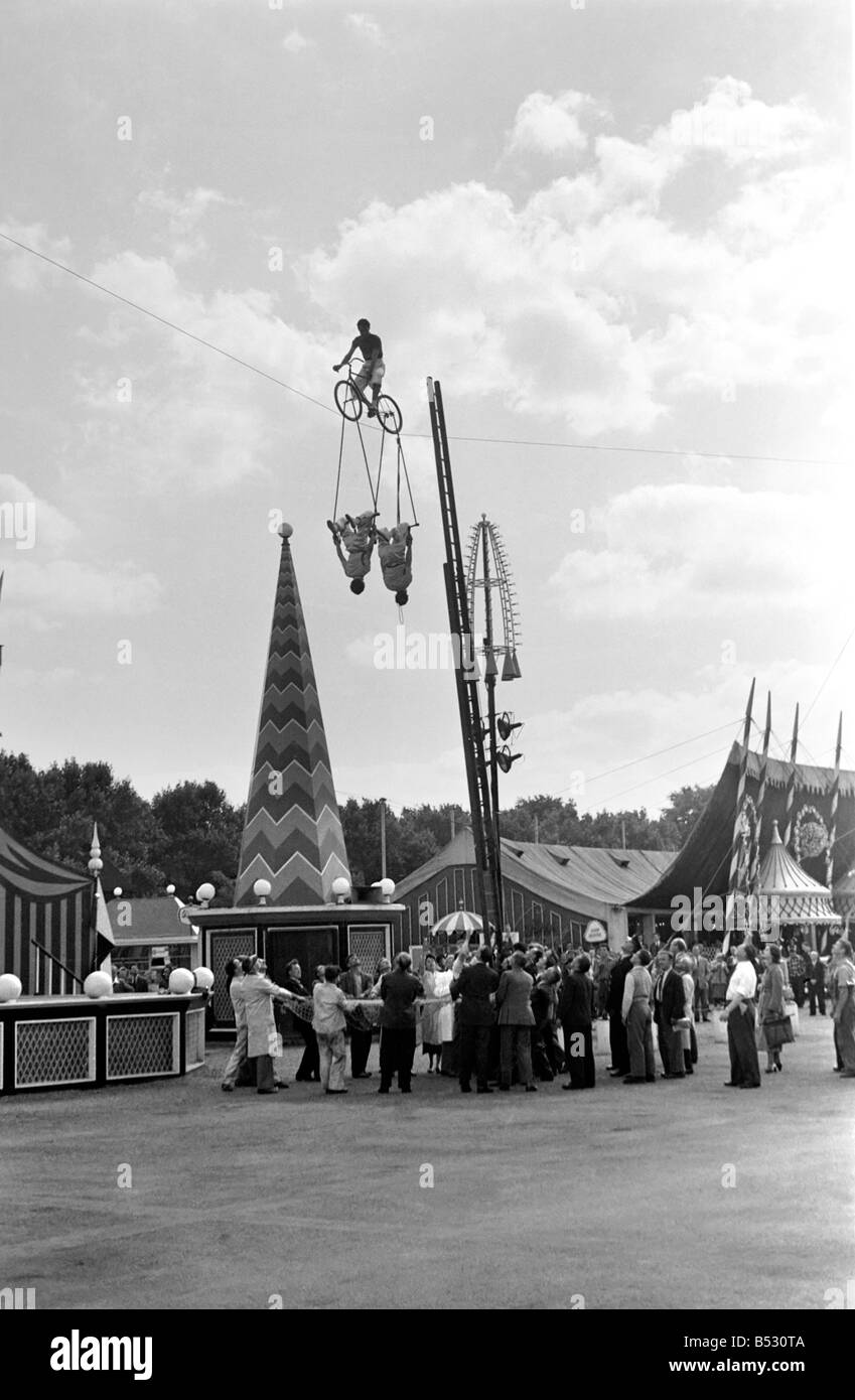 1950s man with bicycle Black and White Stock Photos & Images - Alamy