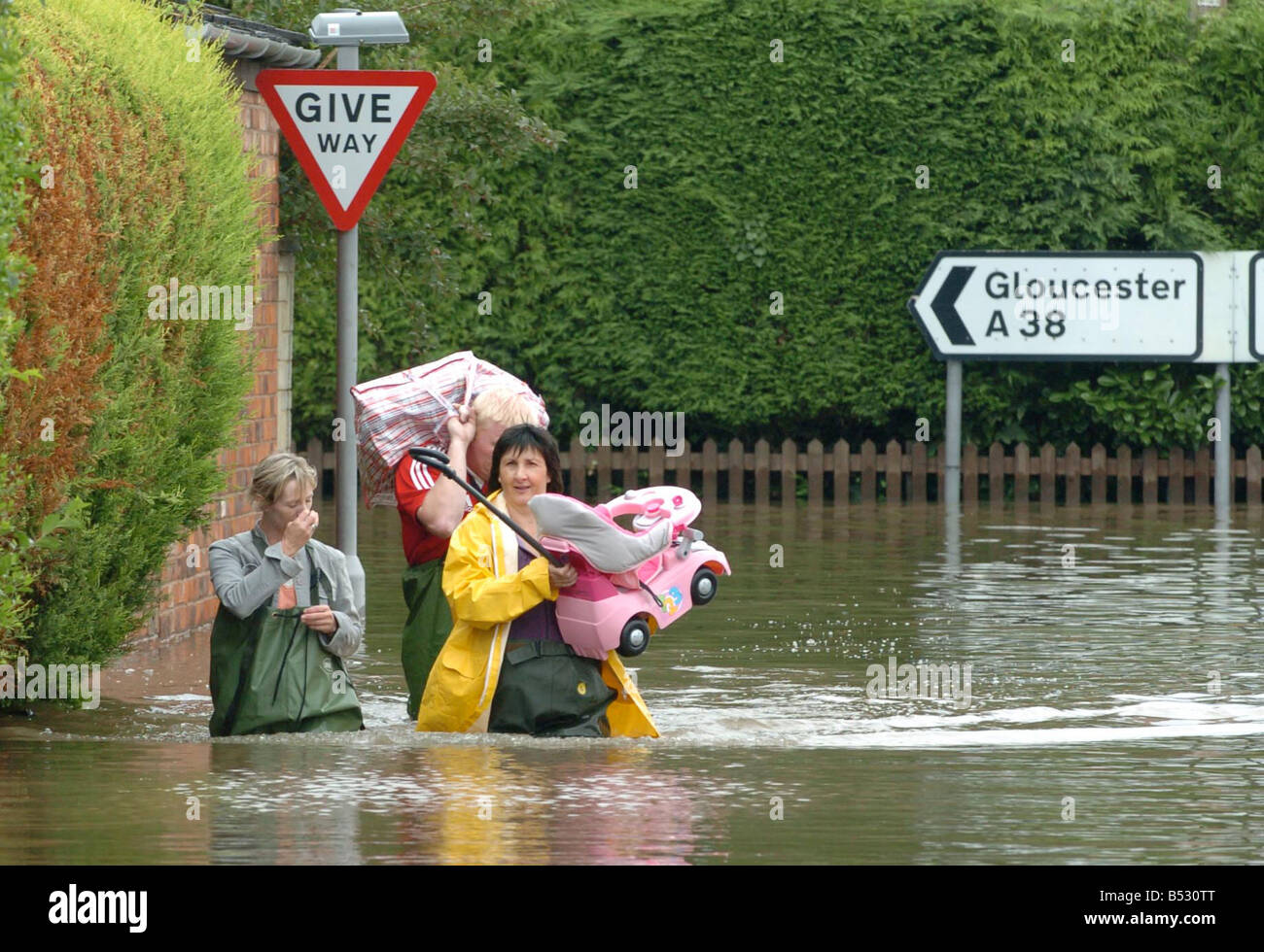 Floods in Longford, Gloucester Stock Photo - Alamy