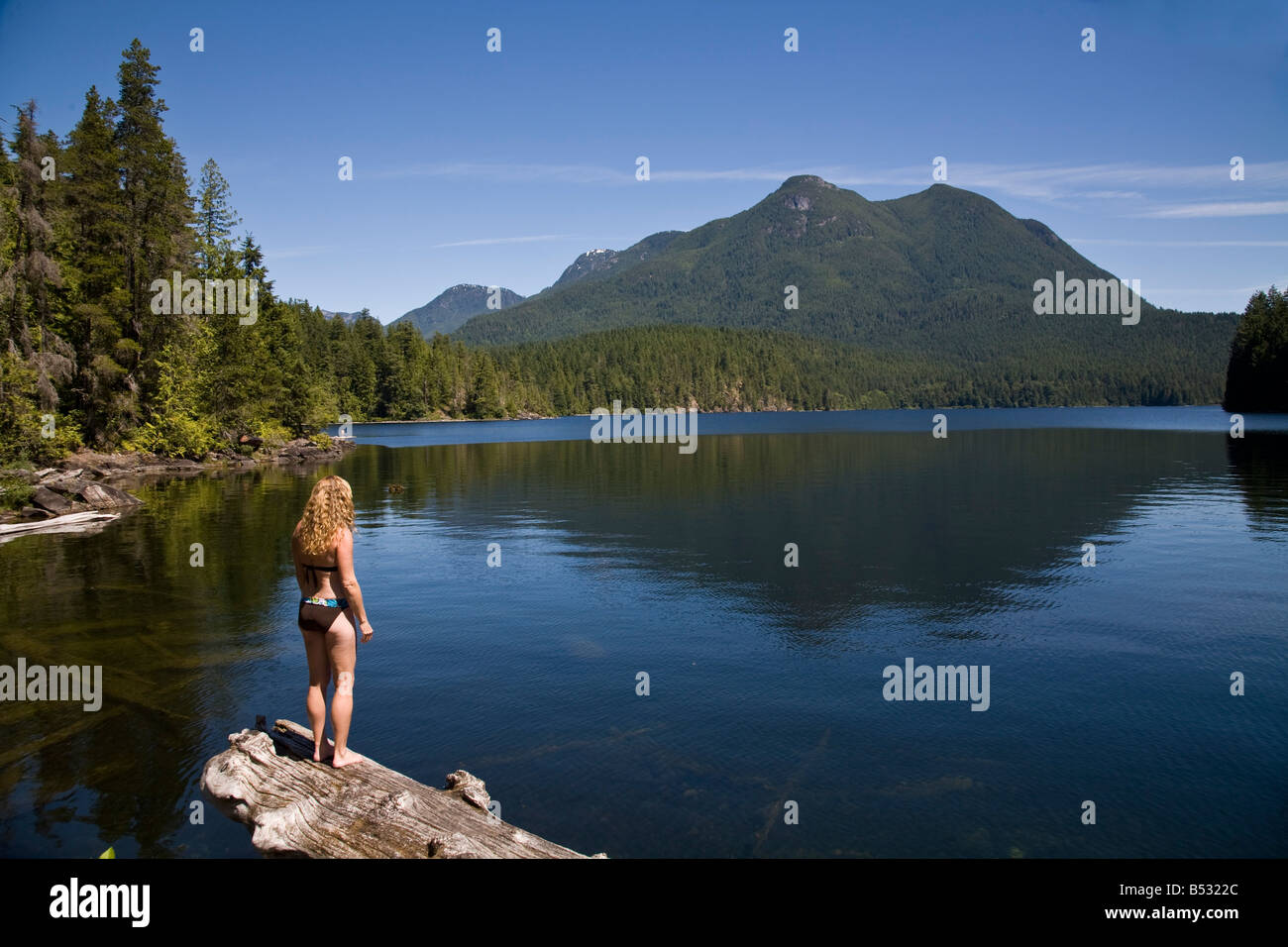 Unwin Lake Desolation Sound British Columbia Canada Stock Photo - Alamy