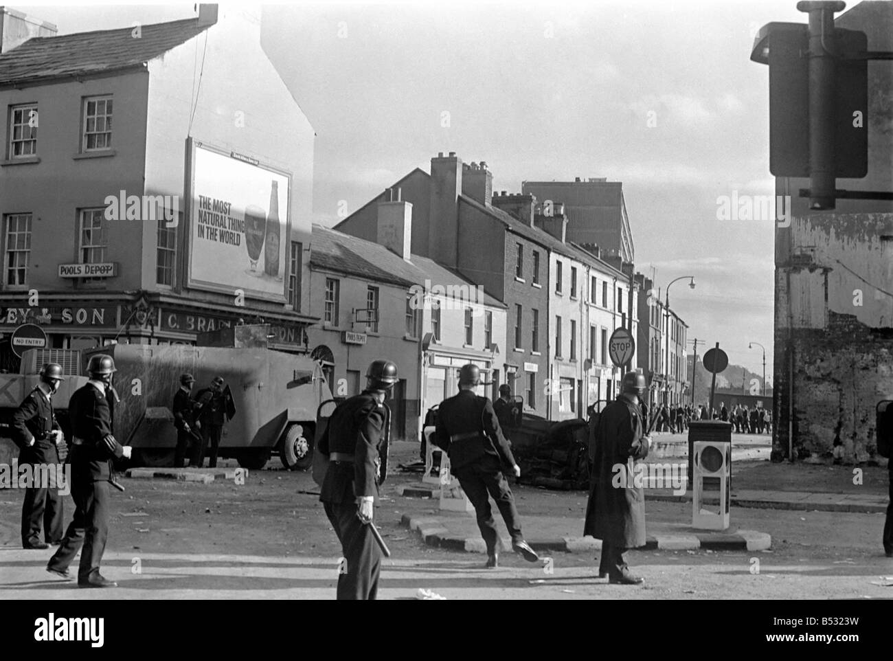 Northern Ireland July 1969. Police try to contain rioting on the ...